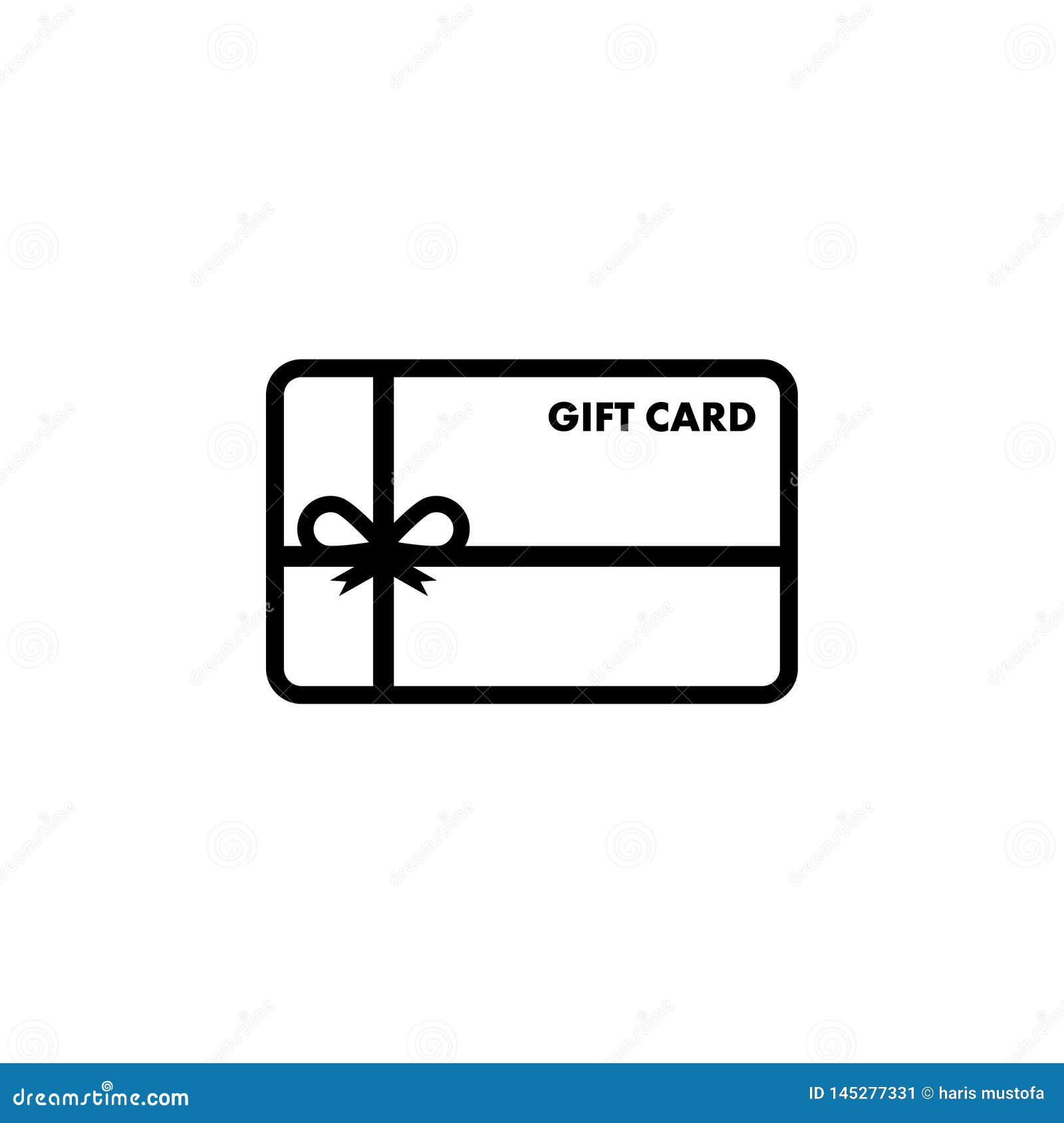 Gift Card Graphic Design Template Vector Isolated Stock Vector ...