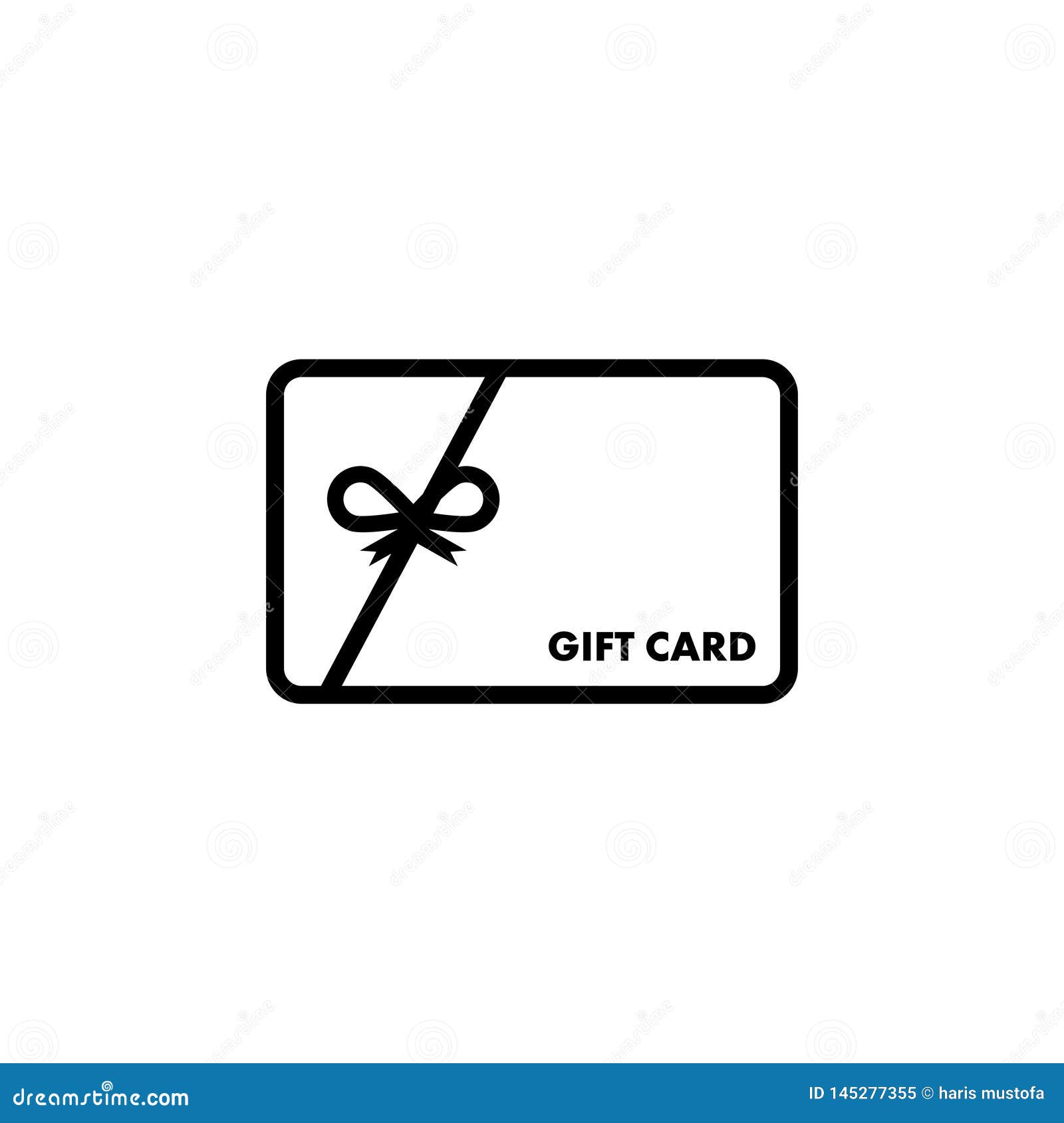 Gift Card Graphic Design Template Vector Isolated Stock Vector ...