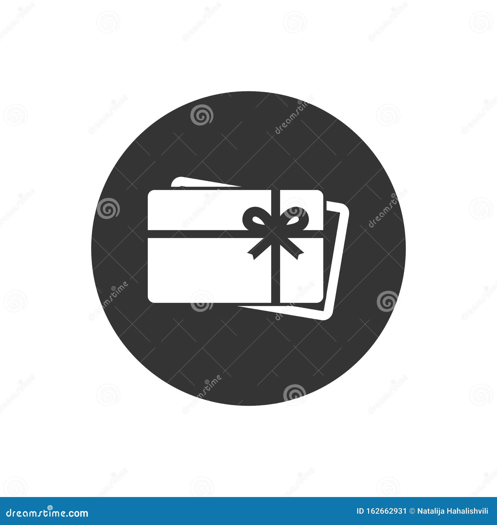 Gift Card Icon Symbol Vector on White Stock Vector - Illustration of ...