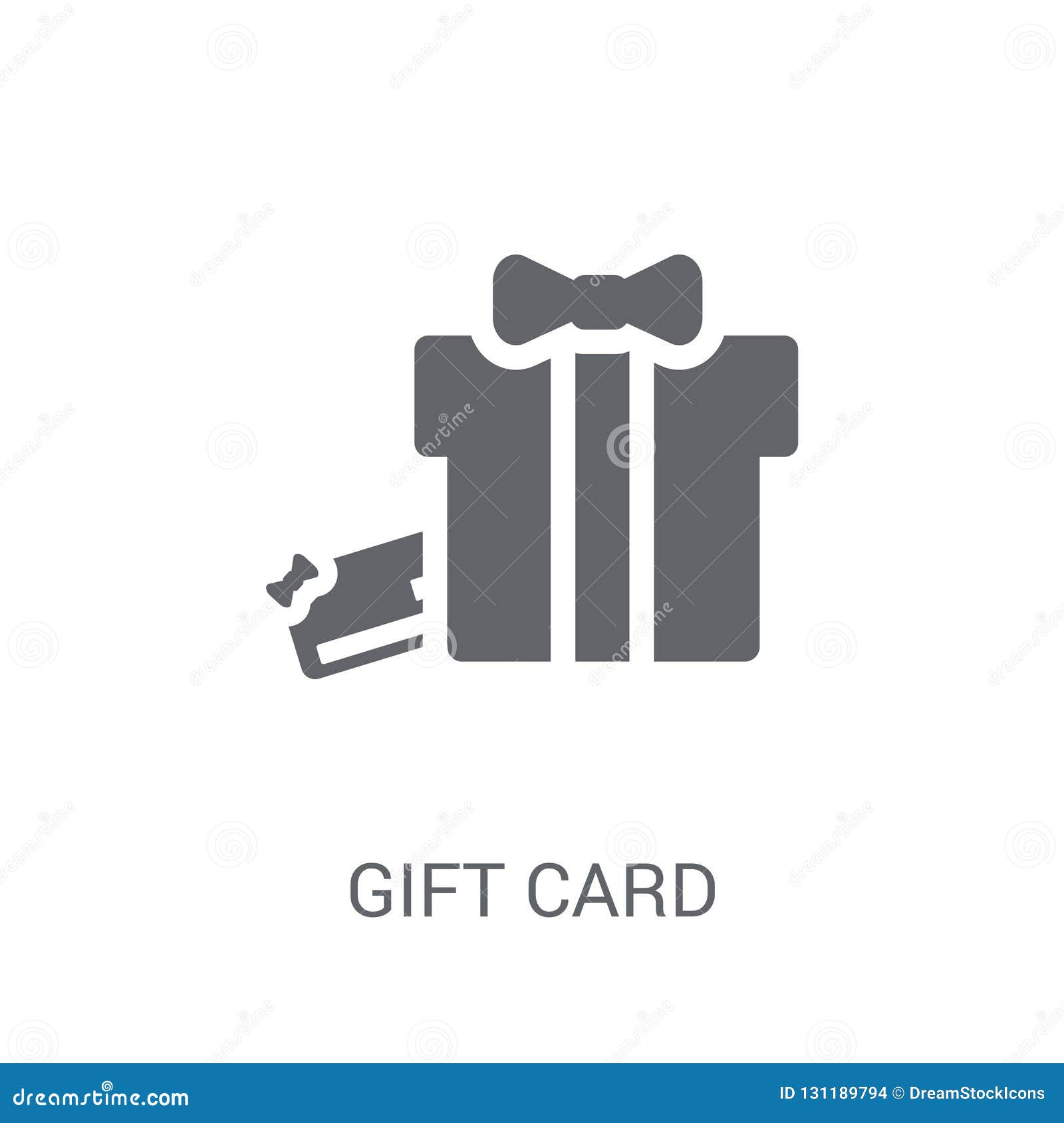 Gift Card Icon. Trendy Gift Card Logo Concept on White Background from ...