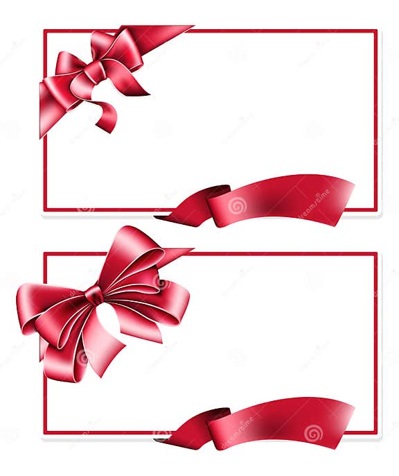 Gift card with ribbon stock vector. Illustration of symbol - 67902858