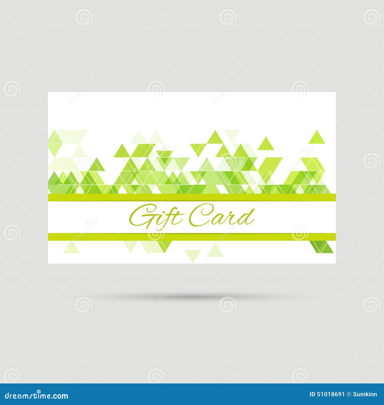 Gift Card with a Round Badge Stock Vector - Illustration of blank, card ...