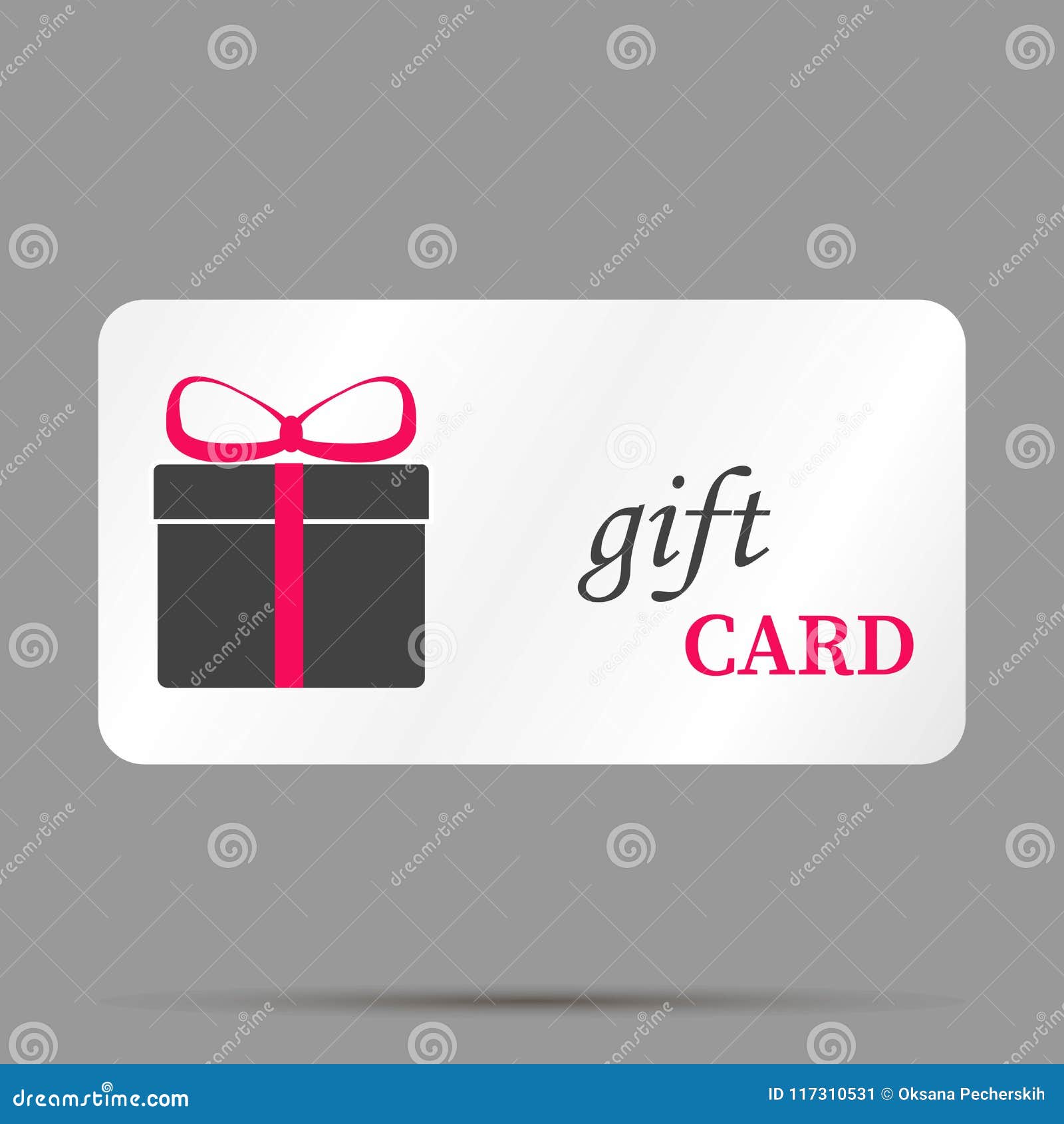 Gift Card Vector Image. a Gift Card Store Stock Vector - Illustration ...