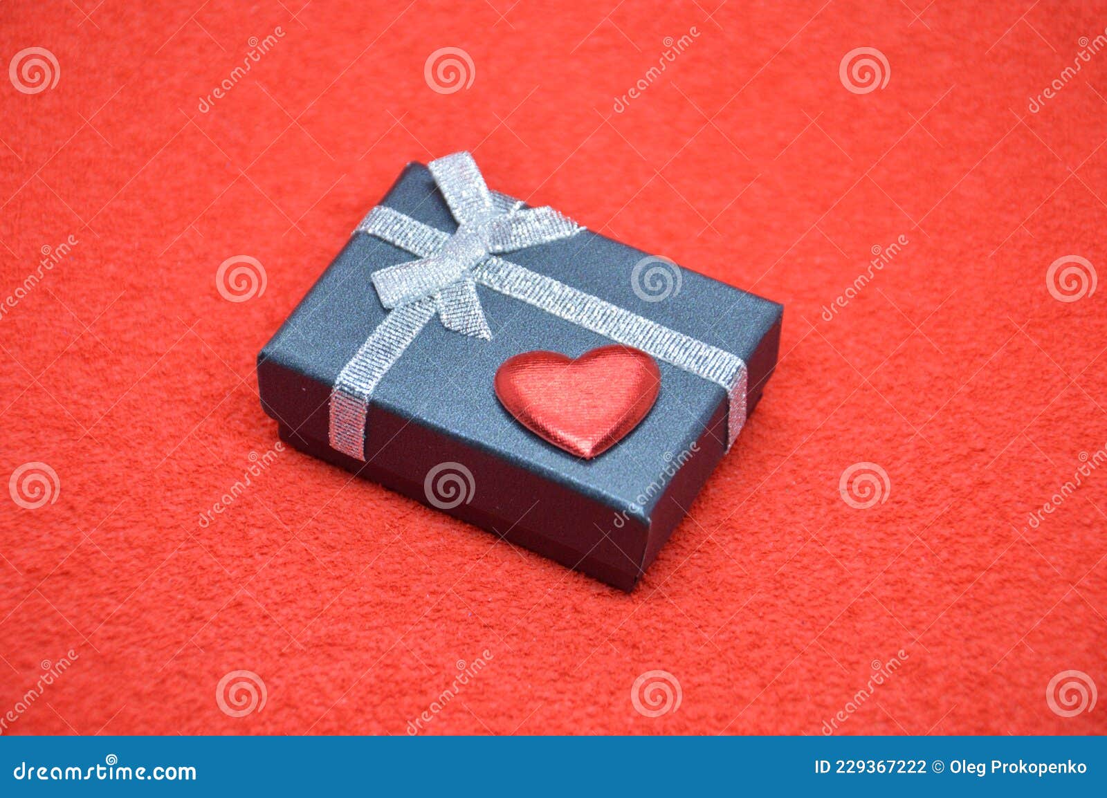 Gift Cardboard Box with Holiday Present Stock Photo - Image of greeting ...