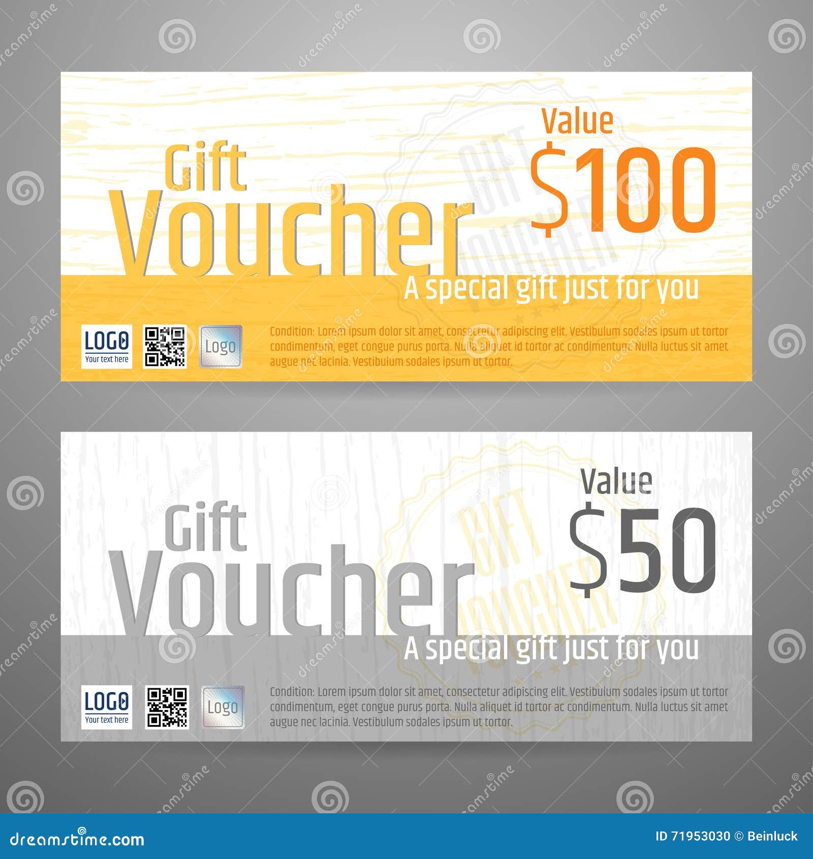 Gift Certificate, Voucher, Coupon Template in Vector Stock Vector ...