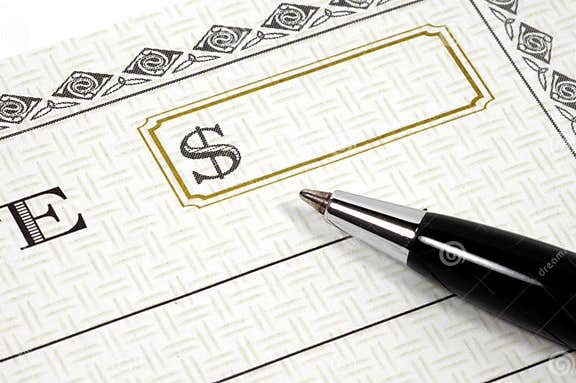 Gift Cheque stock image. Image of bill, cheque, financial - 48763