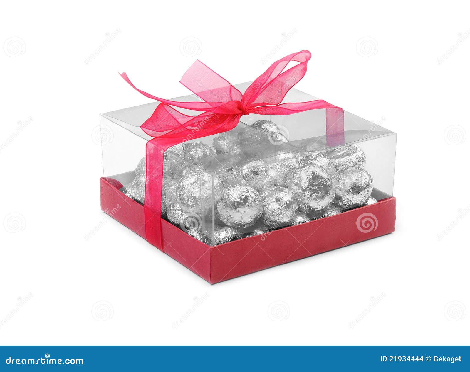 Gift of Chocolates in the Foil Stock Photo - Image of present, metal ...