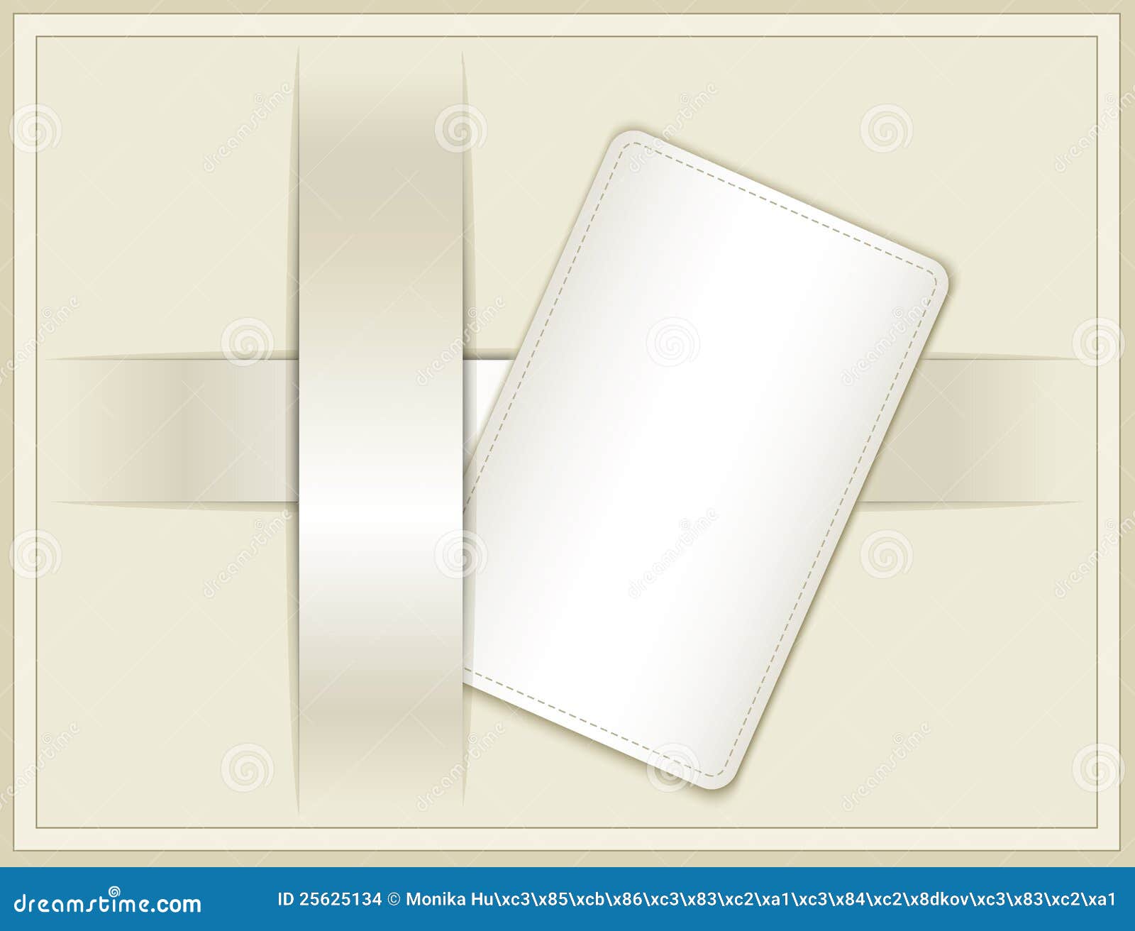 Gift Christmas Card Label Paper Stock Vector - Illustration of dashed ...