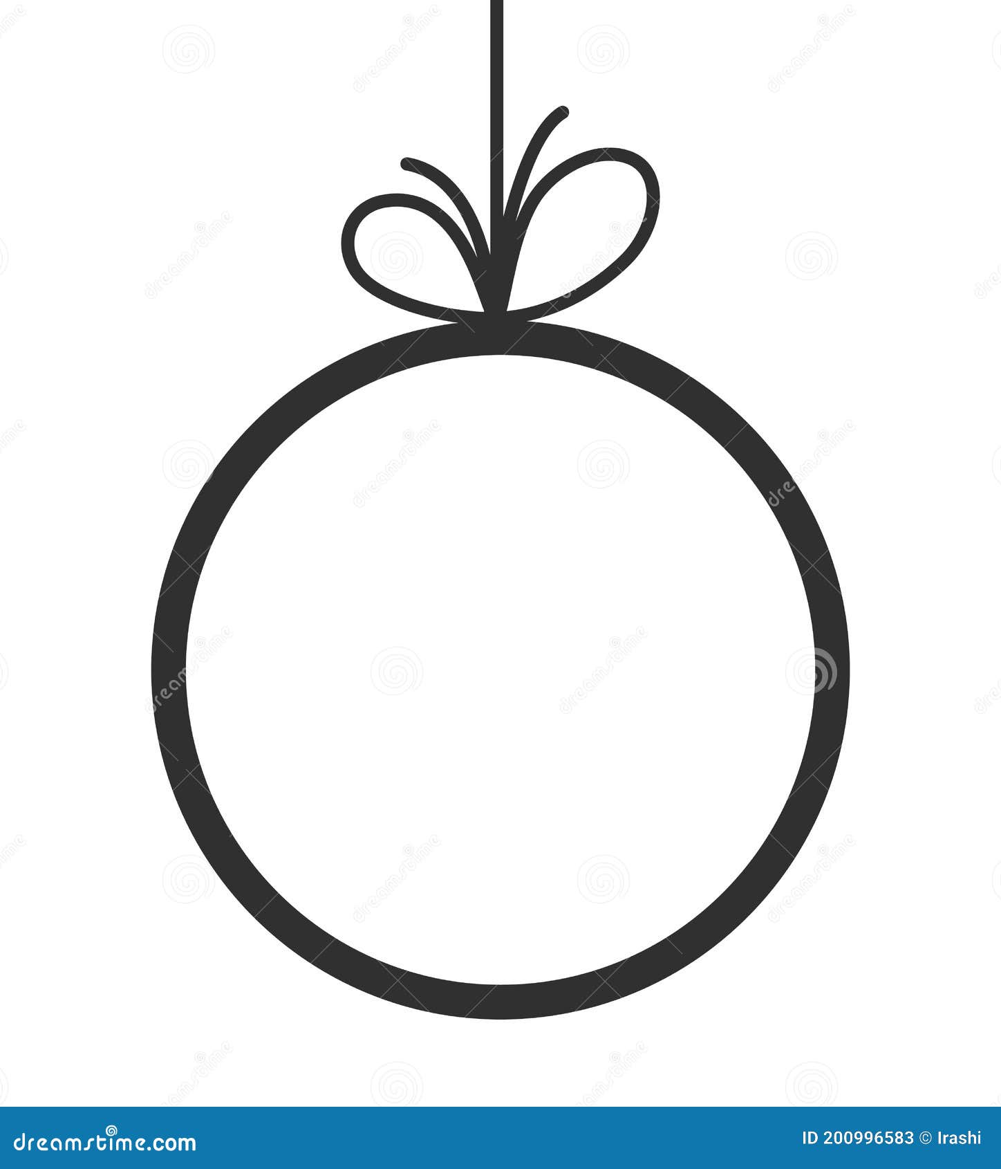 Gift circle frame stock vector. Illustration of celebration - 200996583