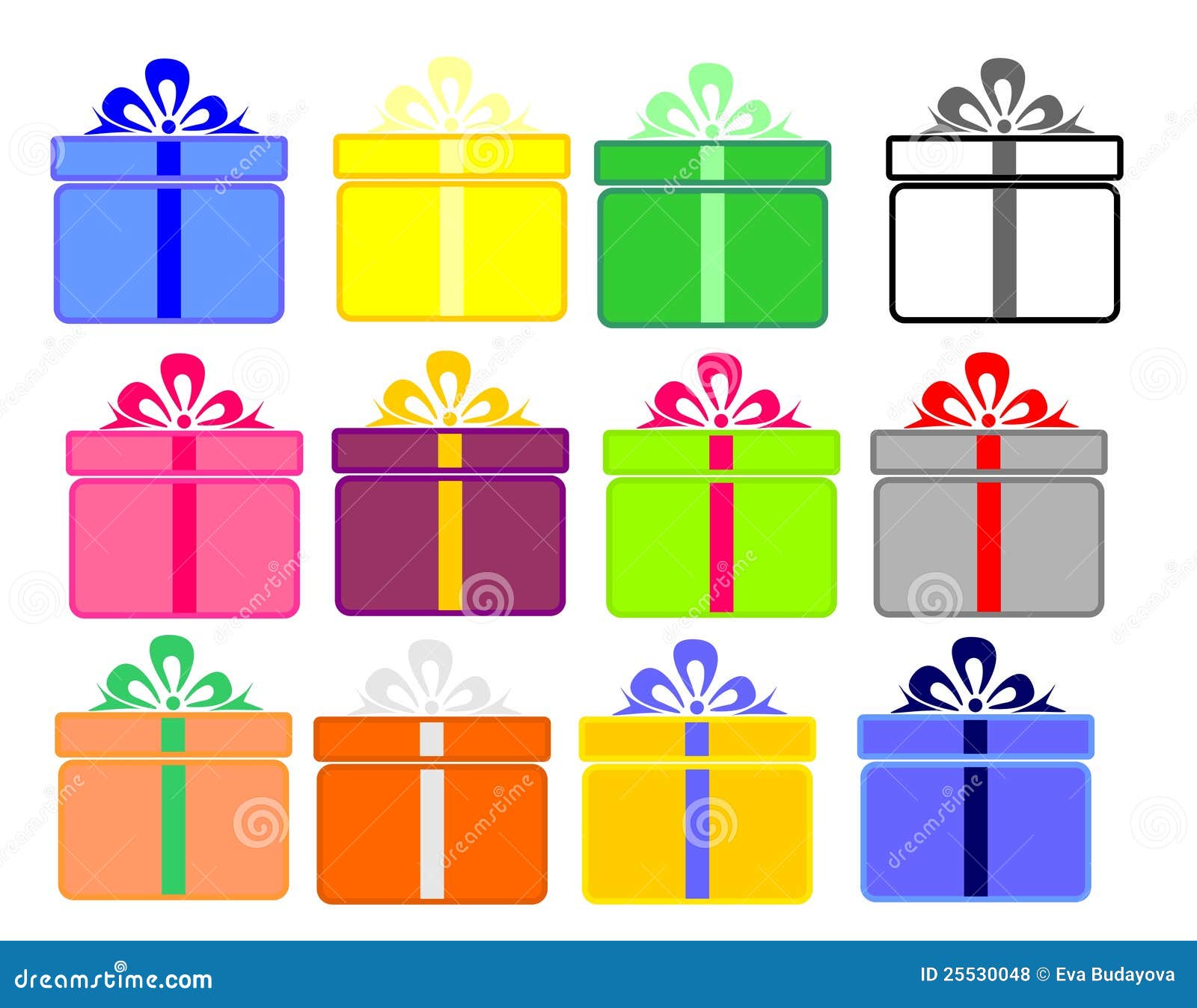 Gift collection stock vector. Illustration of cartoon - 25530048