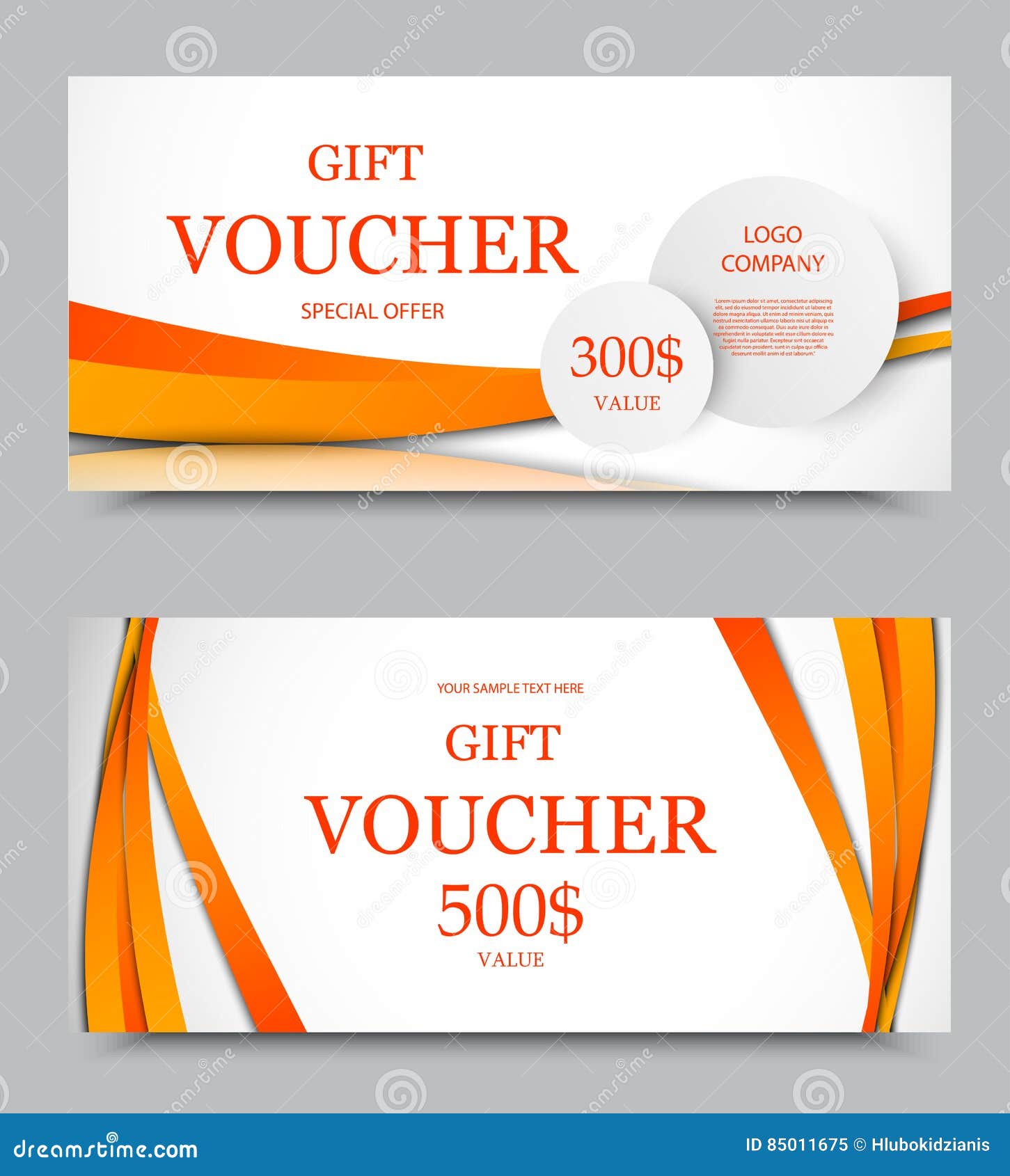 Gift Company Voucher Template Stock Vector - Illustration of pattern ...