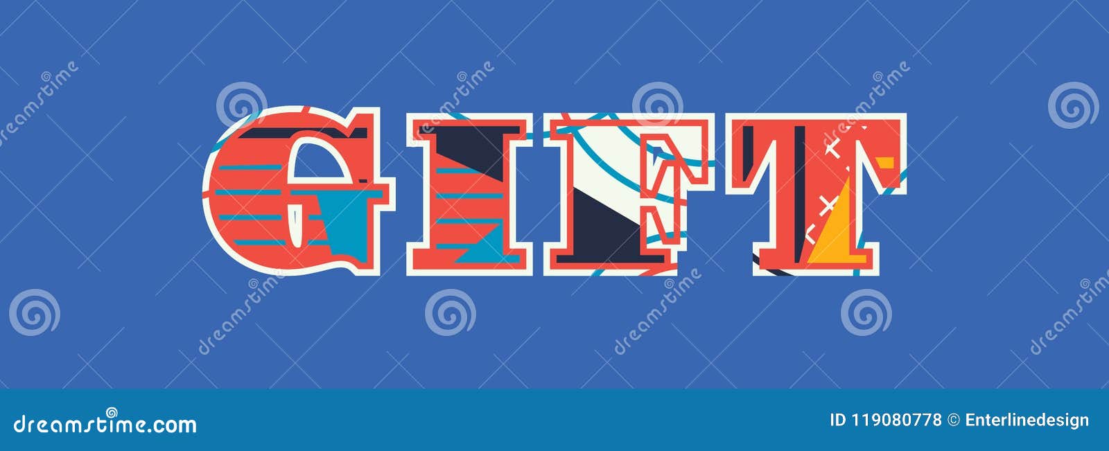 Gift Concept Word Art Illustration Stock Vector - Illustration of ...