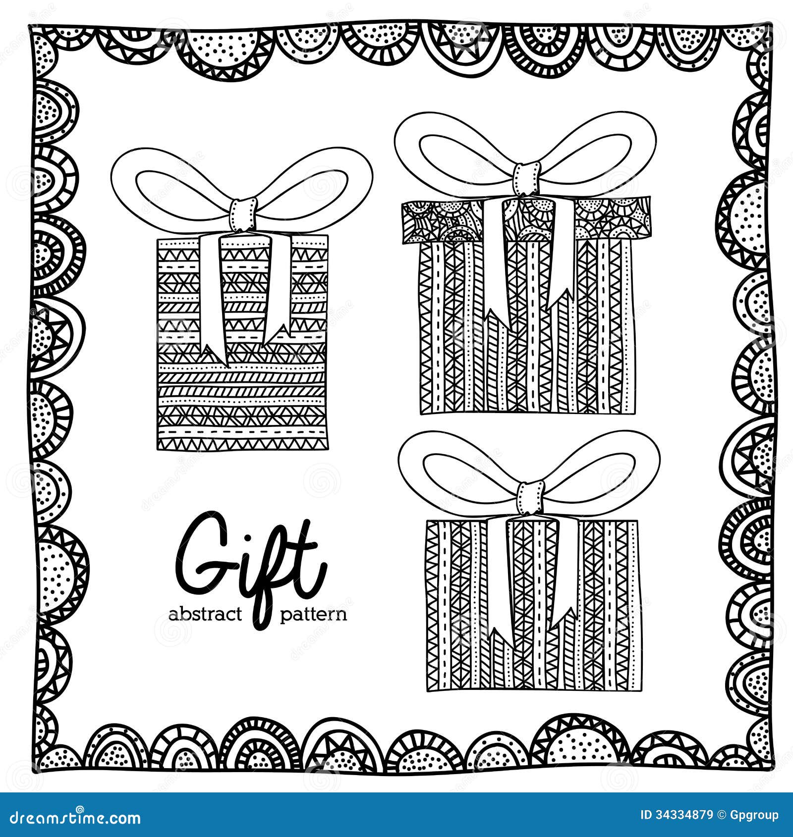 Gift design stock vector. Illustration of decorative - 34334879