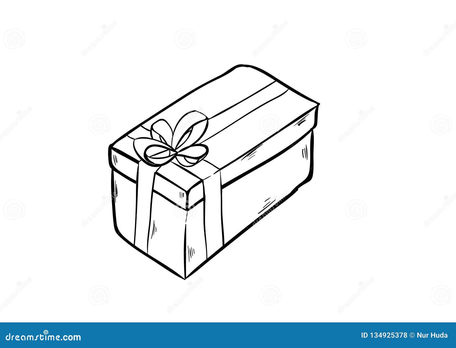 Gift Doodle Icon Vector Hand Draw Stock Illustration - Illustration of ...