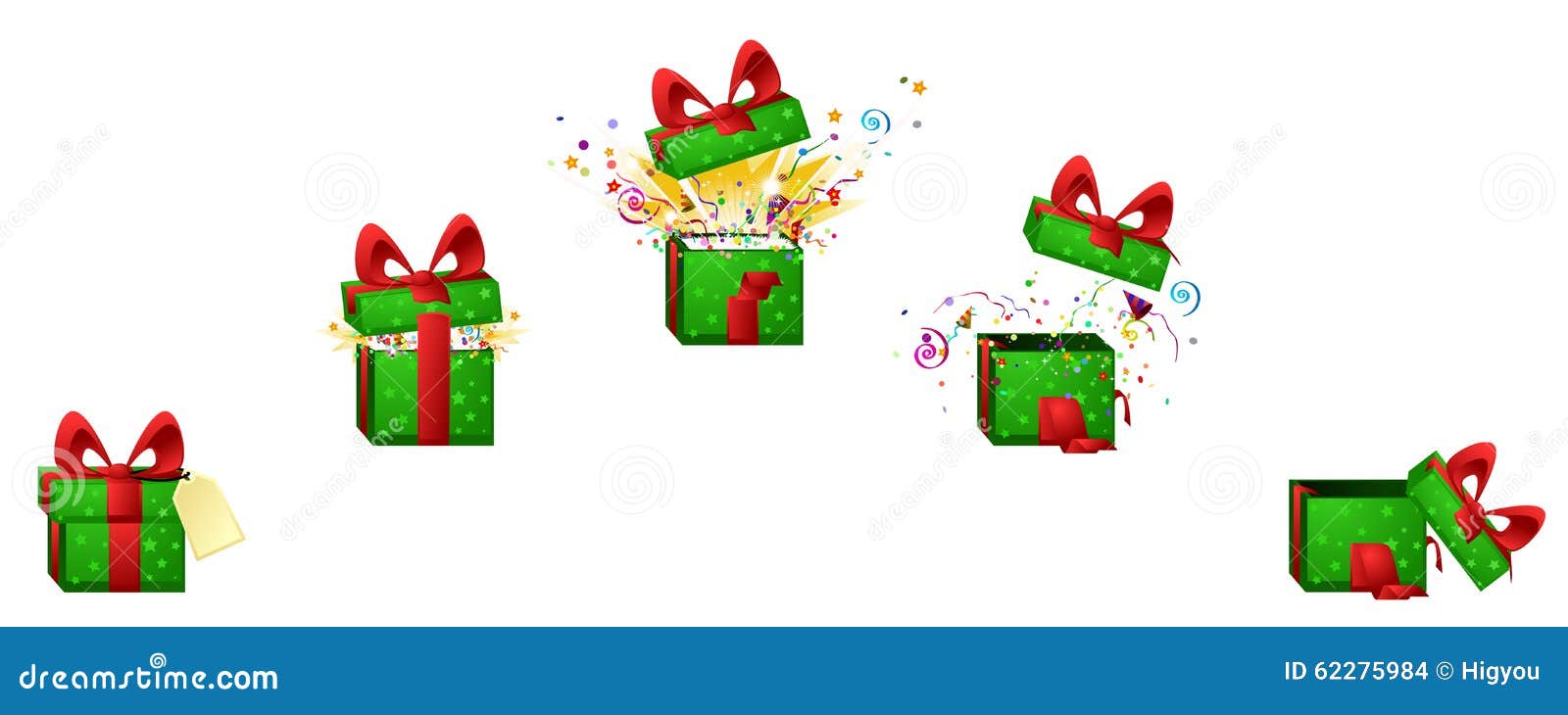 Gift Explode stock vector. Illustration of group, empty - 62275984