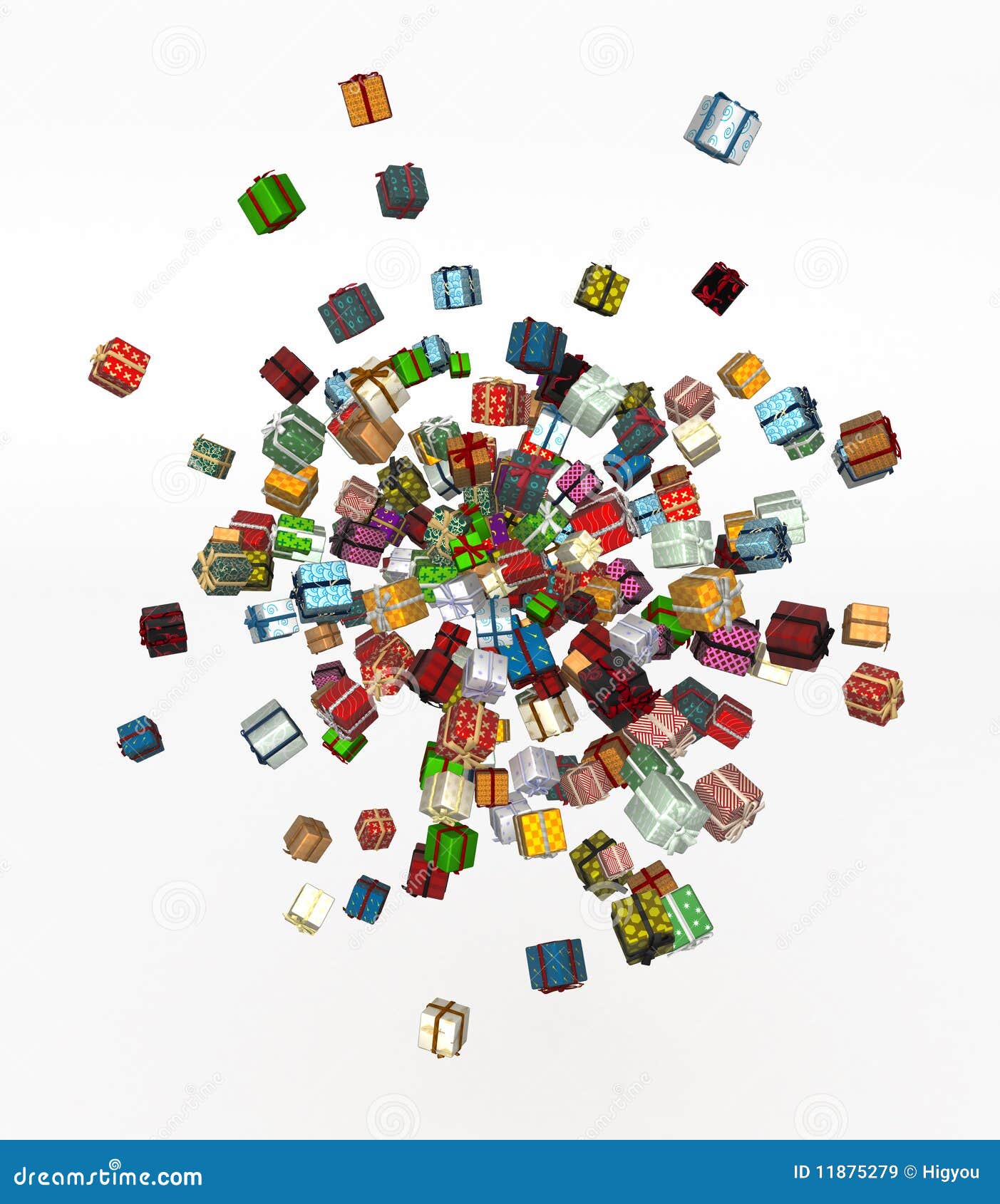 Gift, Explosion stock illustration. Illustration of christmas - 11875279