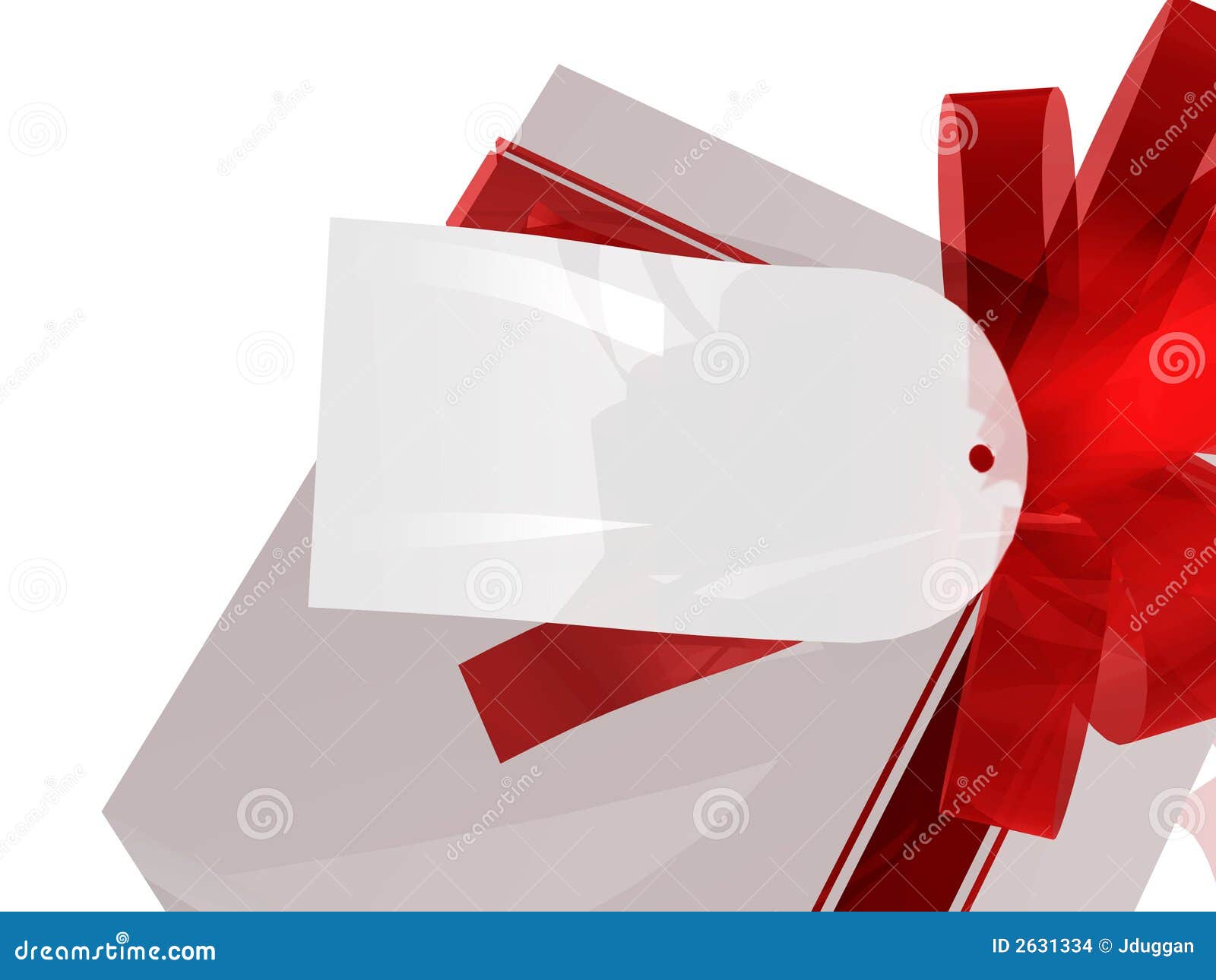 Gift with gift tag stock illustration. Illustration of isolated - 2631334
