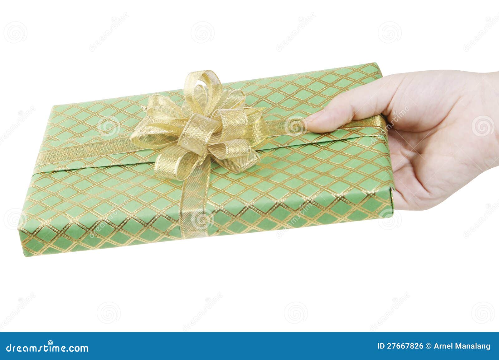 Gift Giving stock photo. Image of background, green, giving - 27667826