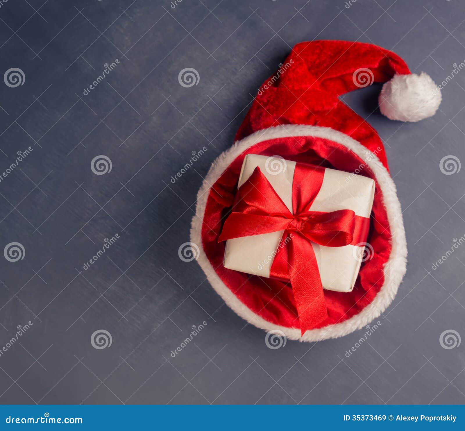 Gift in a hat stock image. Image of event, copyspace - 35373469