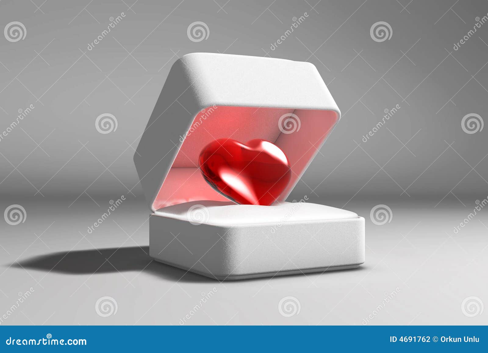 Gift Box Heart With Bow Template, Vector With Die Cut / Laser Cut ...