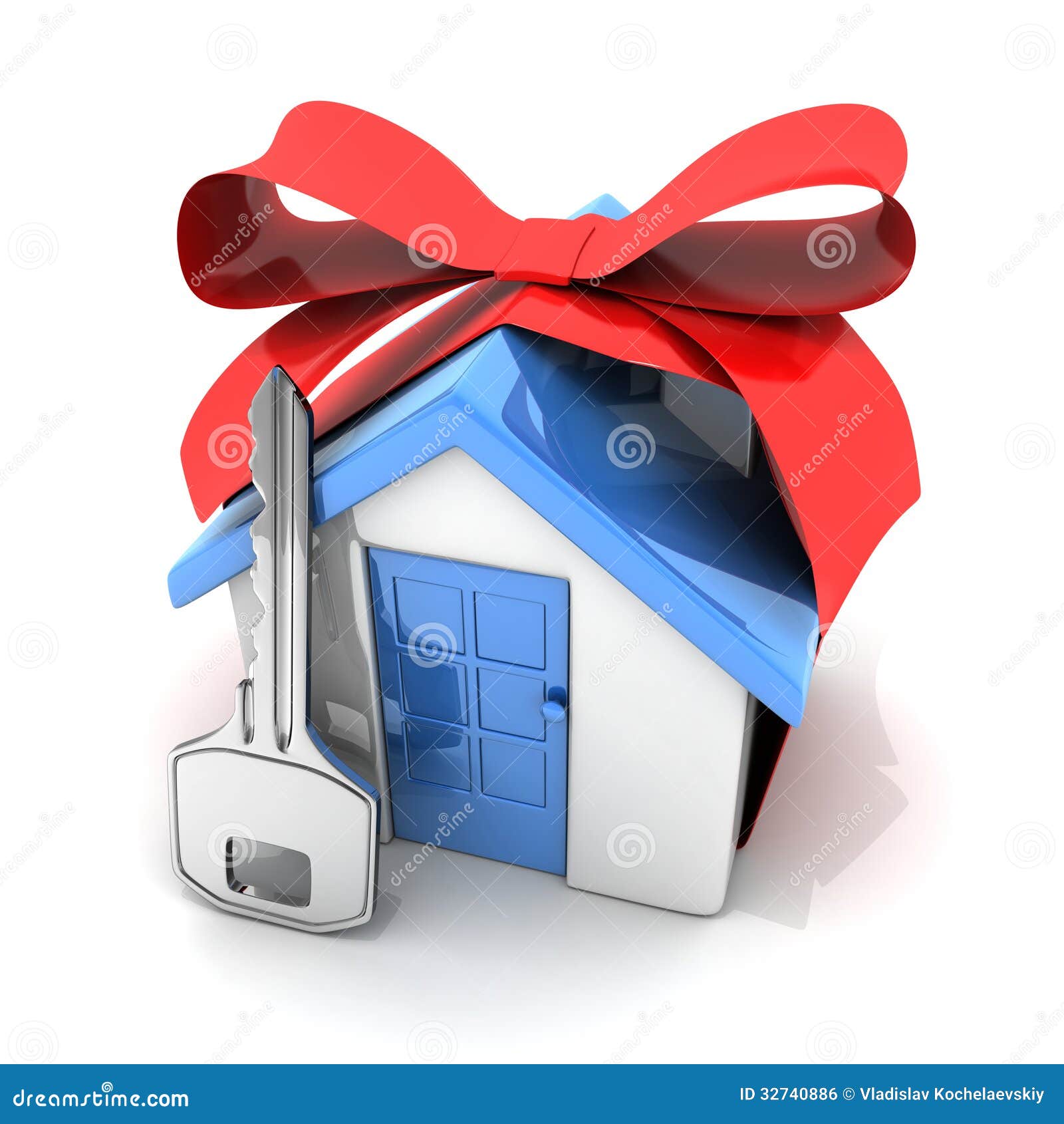Gift home and key stock illustration. Illustration of homestead - 32740886