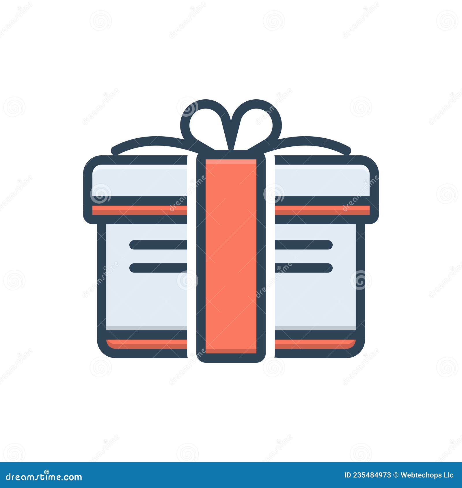 Color Illustration Icon for Gift, Present and Keepsake Stock ...