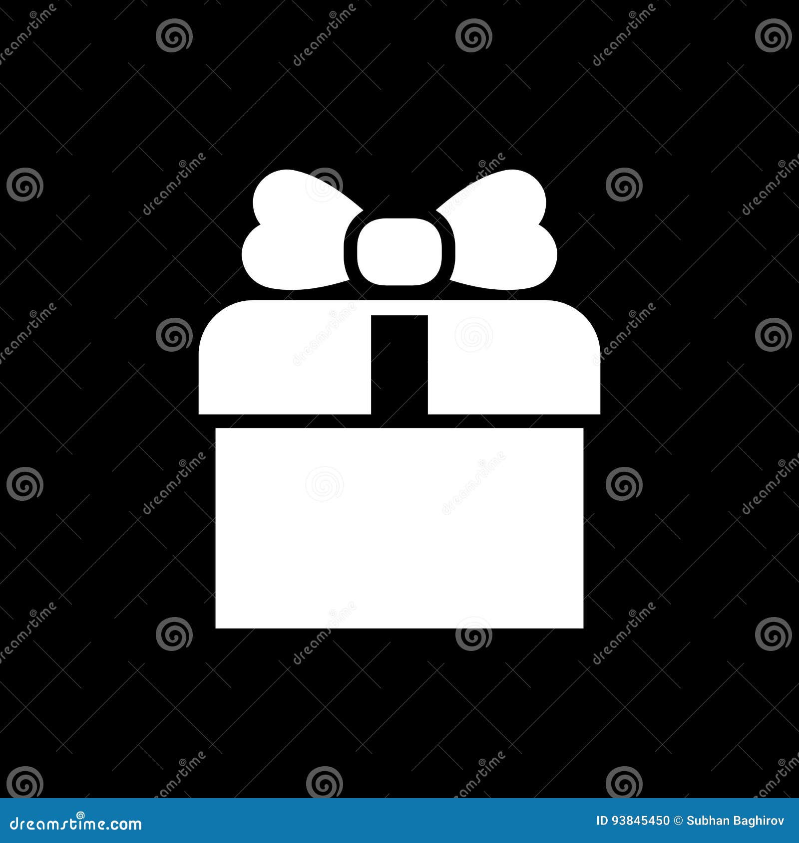 Gift Icon Simple Flat Style Vector Illustration Stock Vector ...
