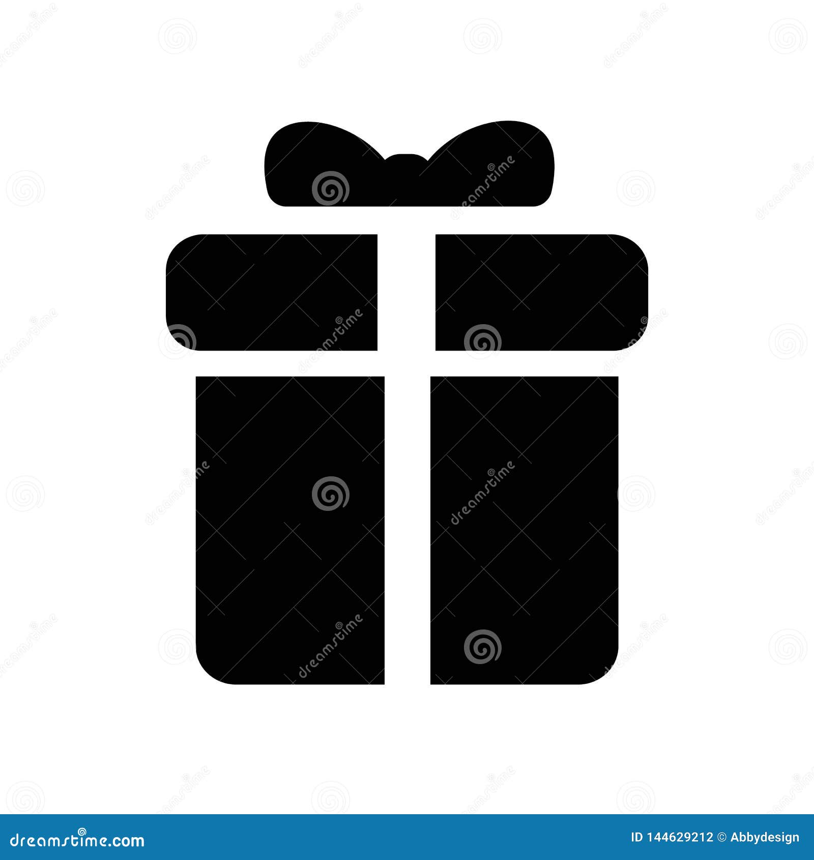 Gift Icon Vector stock vector. Illustration of party - 144629212