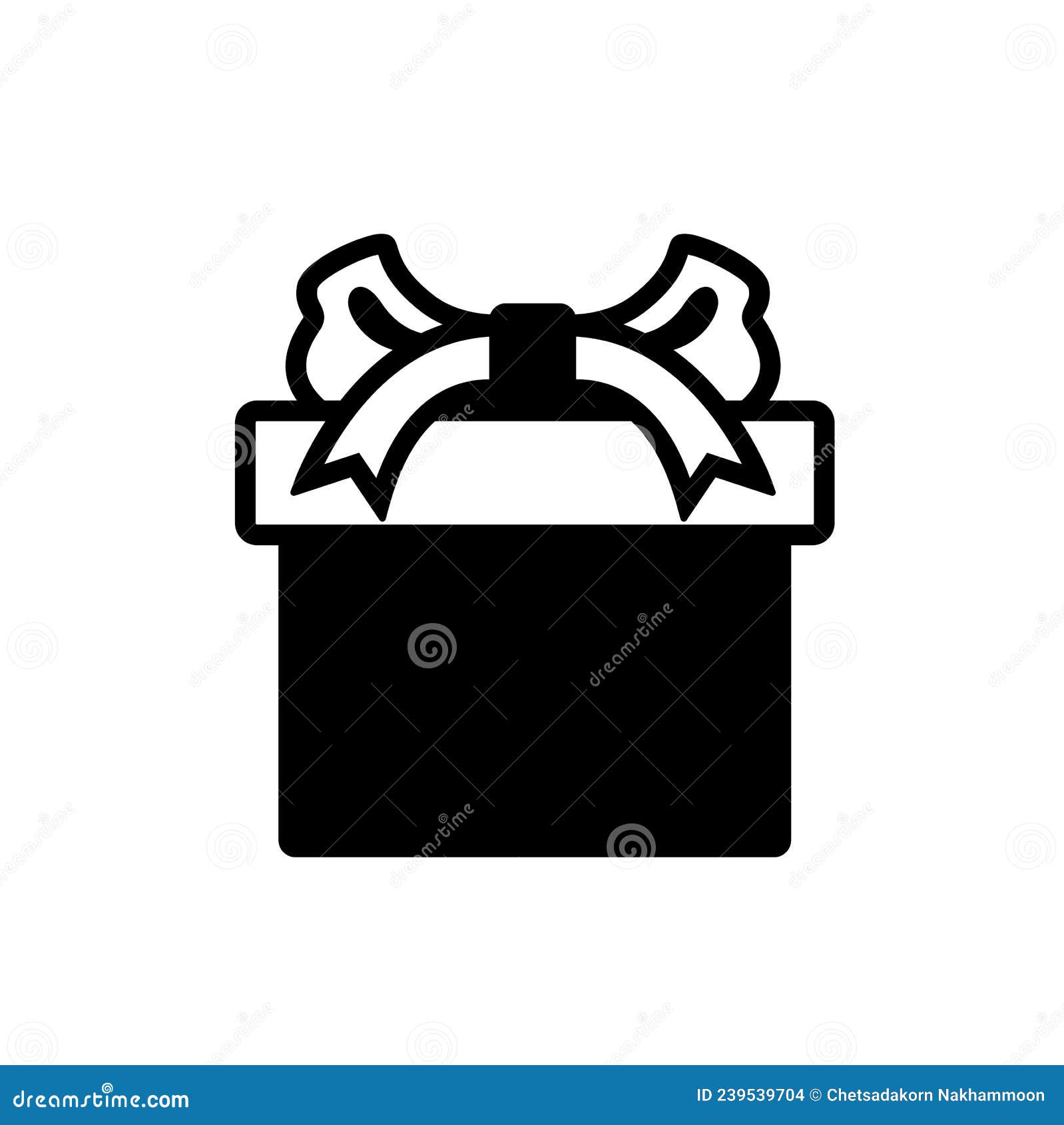 Gift Icon Vector Isolated on White Stock Vector - Illustration of event ...