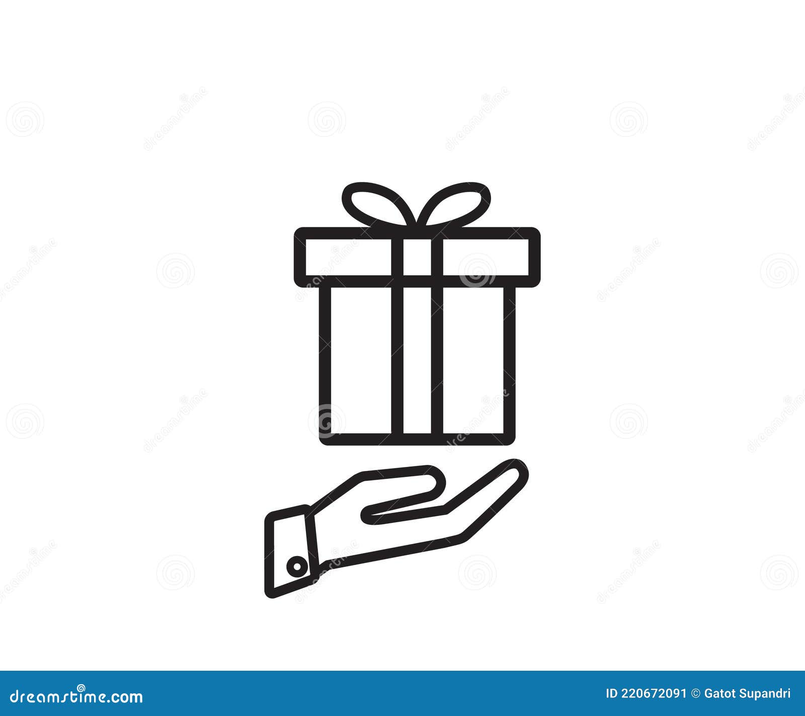 Gift Icon Vector Logo Design Template Stock Vector - Illustration of ...