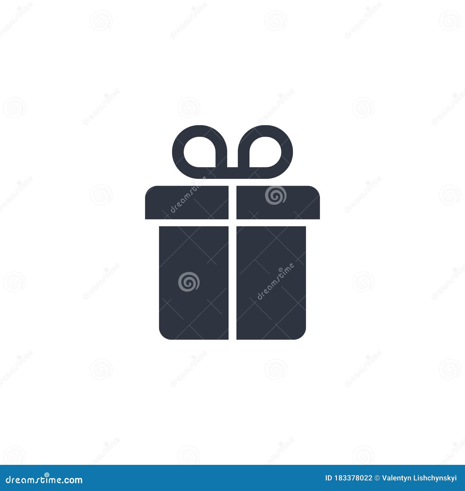 Gift Icon. Vector Symbol in Simple Flat Style Stock Vector ...