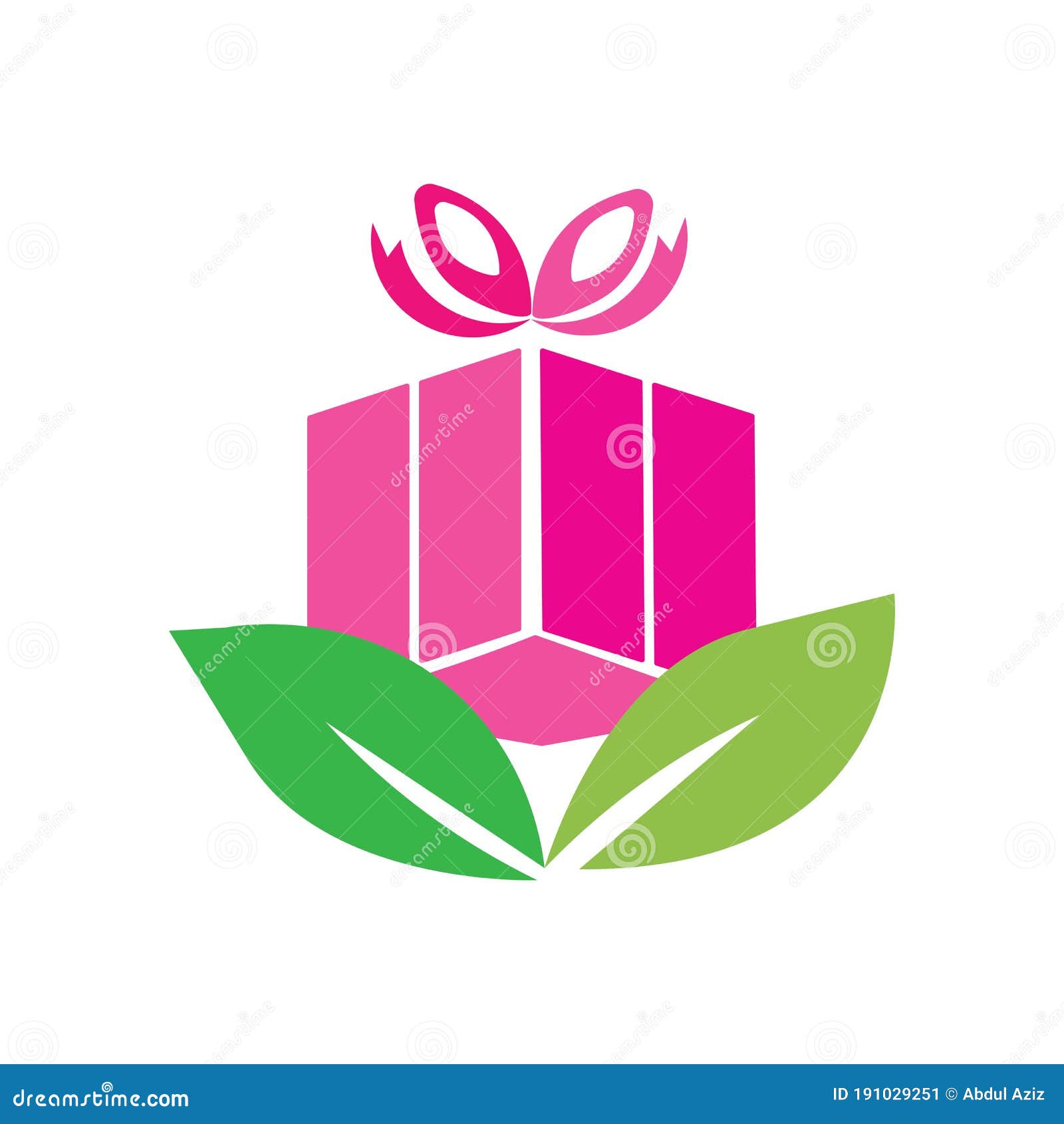 Gift Illustration Logo Vector Stock Vector - Illustration of creative ...