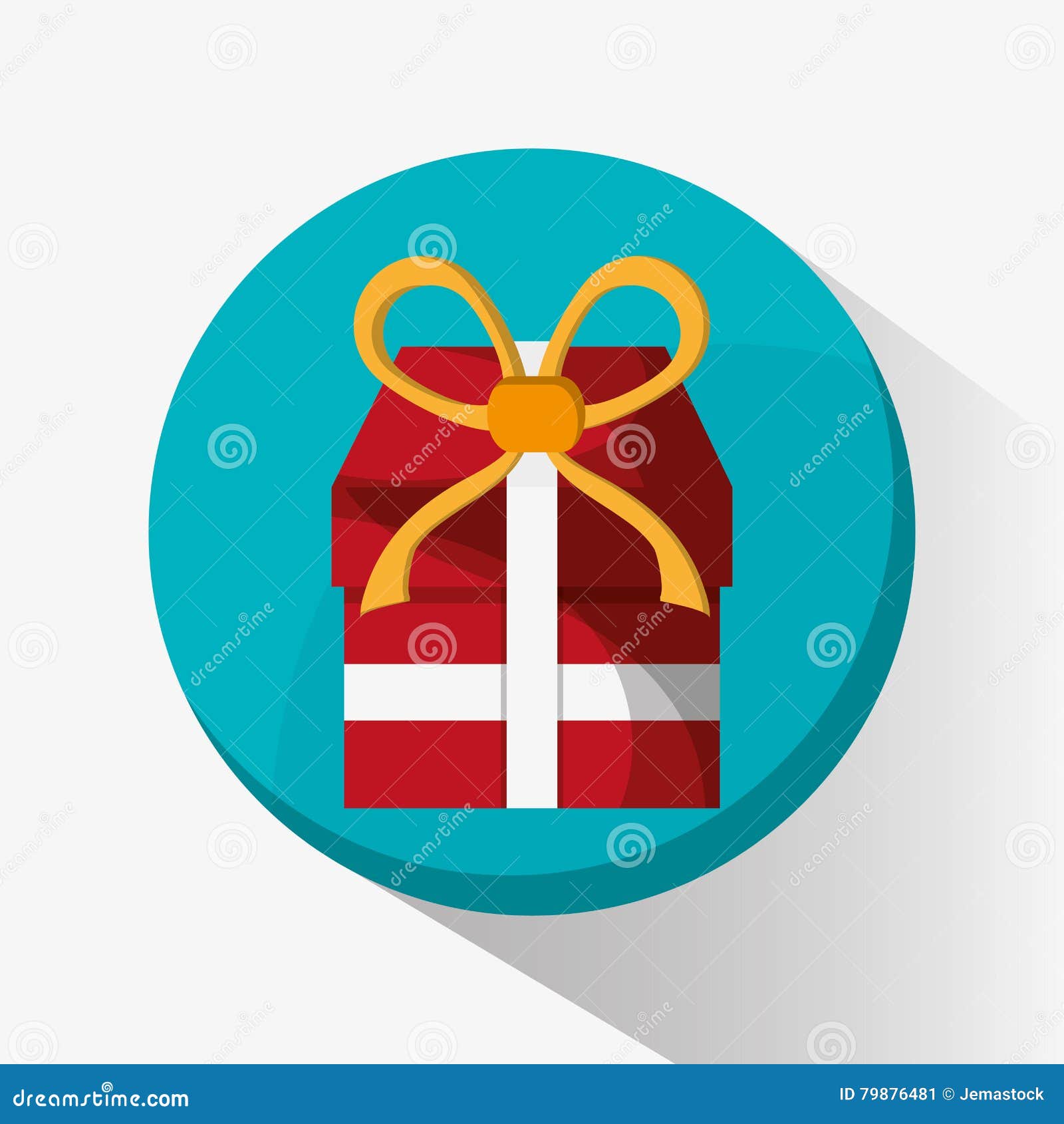 Gift Inside Seal Stamp Design Stock Illustration - Illustration of ...