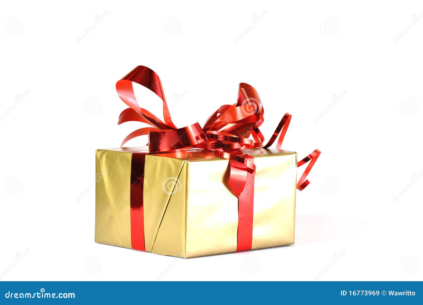 Gift Isolated on White Background Stock Image - Image of party, present ...