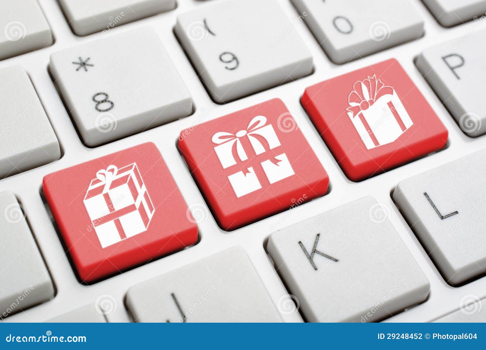 Gift on keyboard stock photo. Image of concept, communication - 29248452