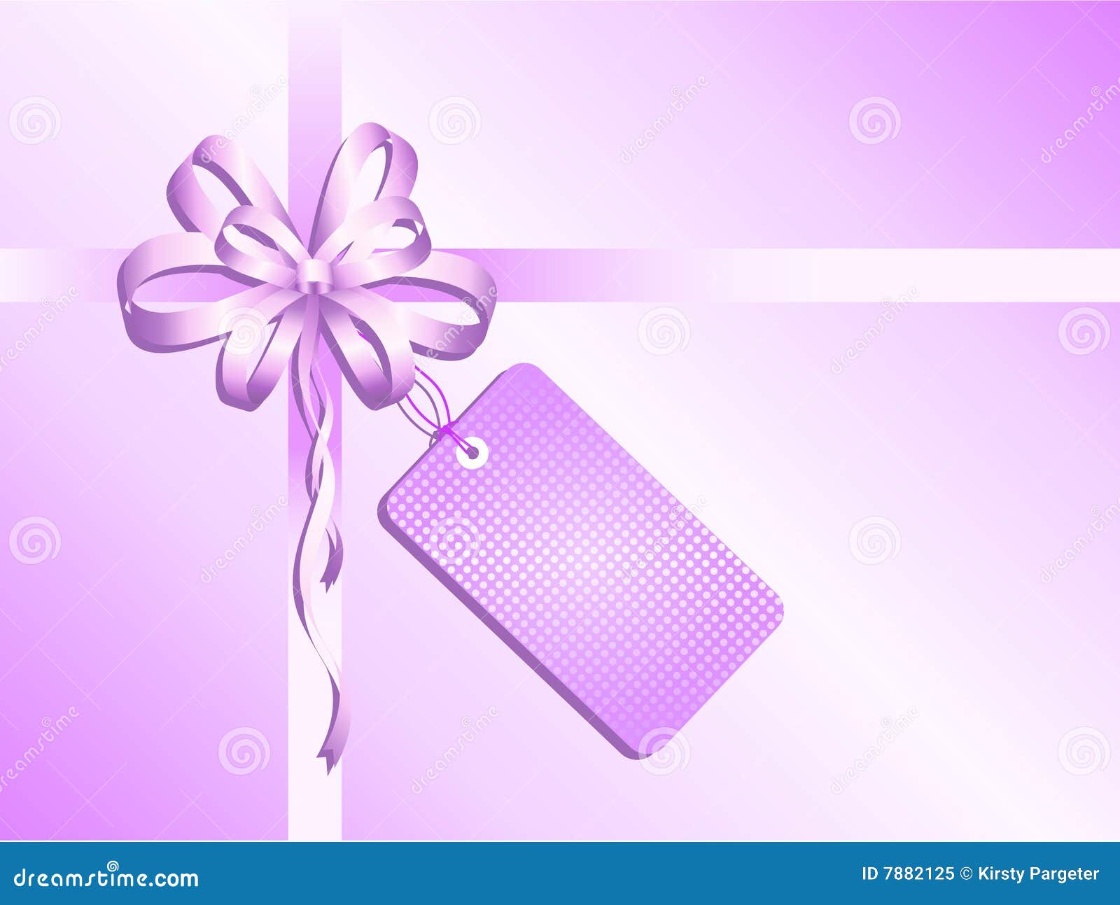 Gift with label stock vector. Illustration of decorative - 7882125