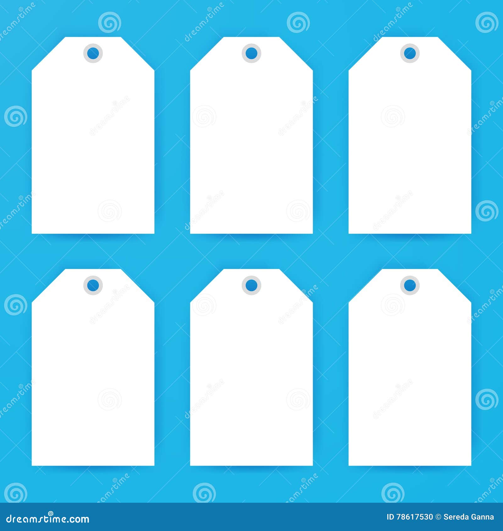 Gift Labels Empty Mockup stock vector. Illustration of label - 78617530