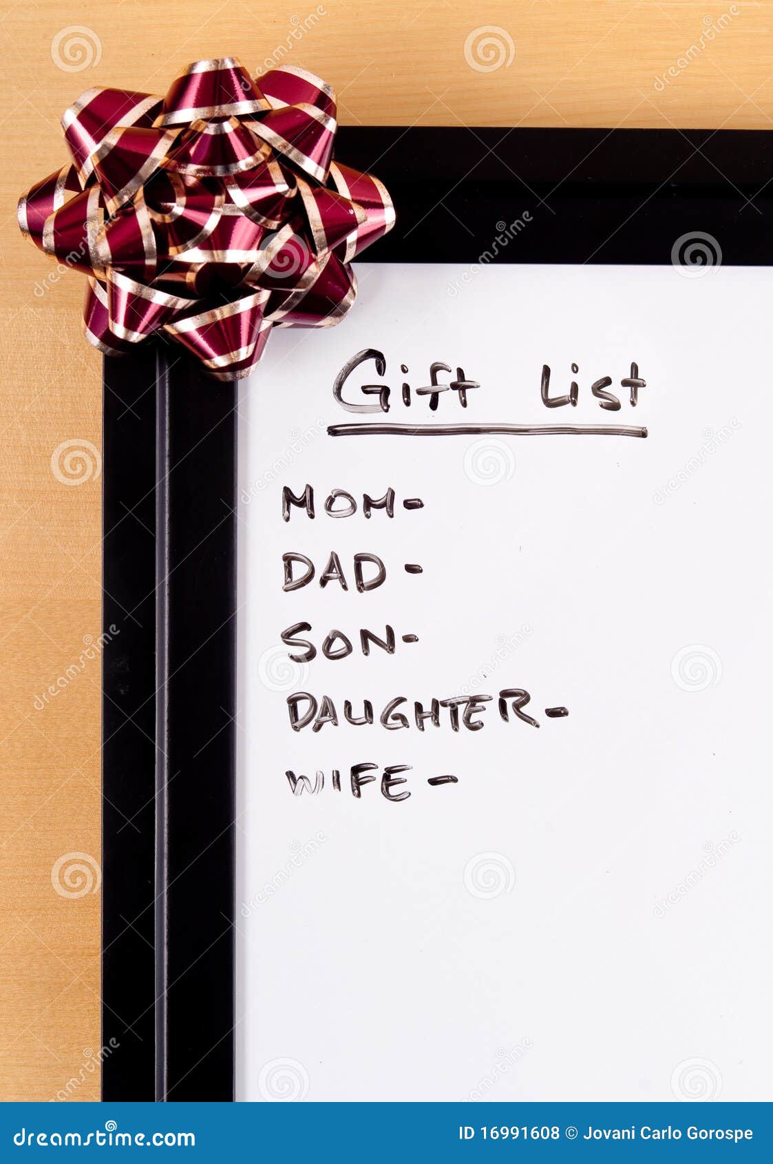 Gift List stock photo. Image of empty, concept, colorful - 16991608