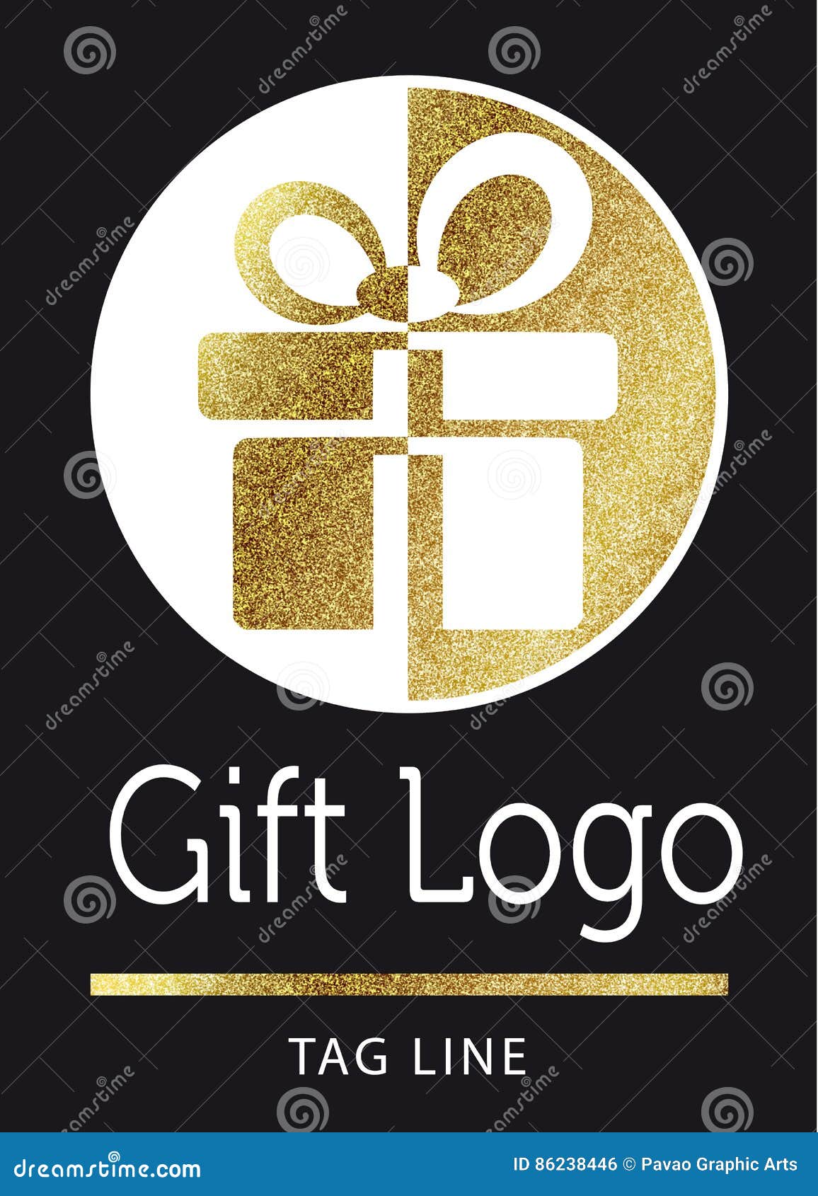 Gift logo stock vector. Illustration of rounded, birthday - 86238446