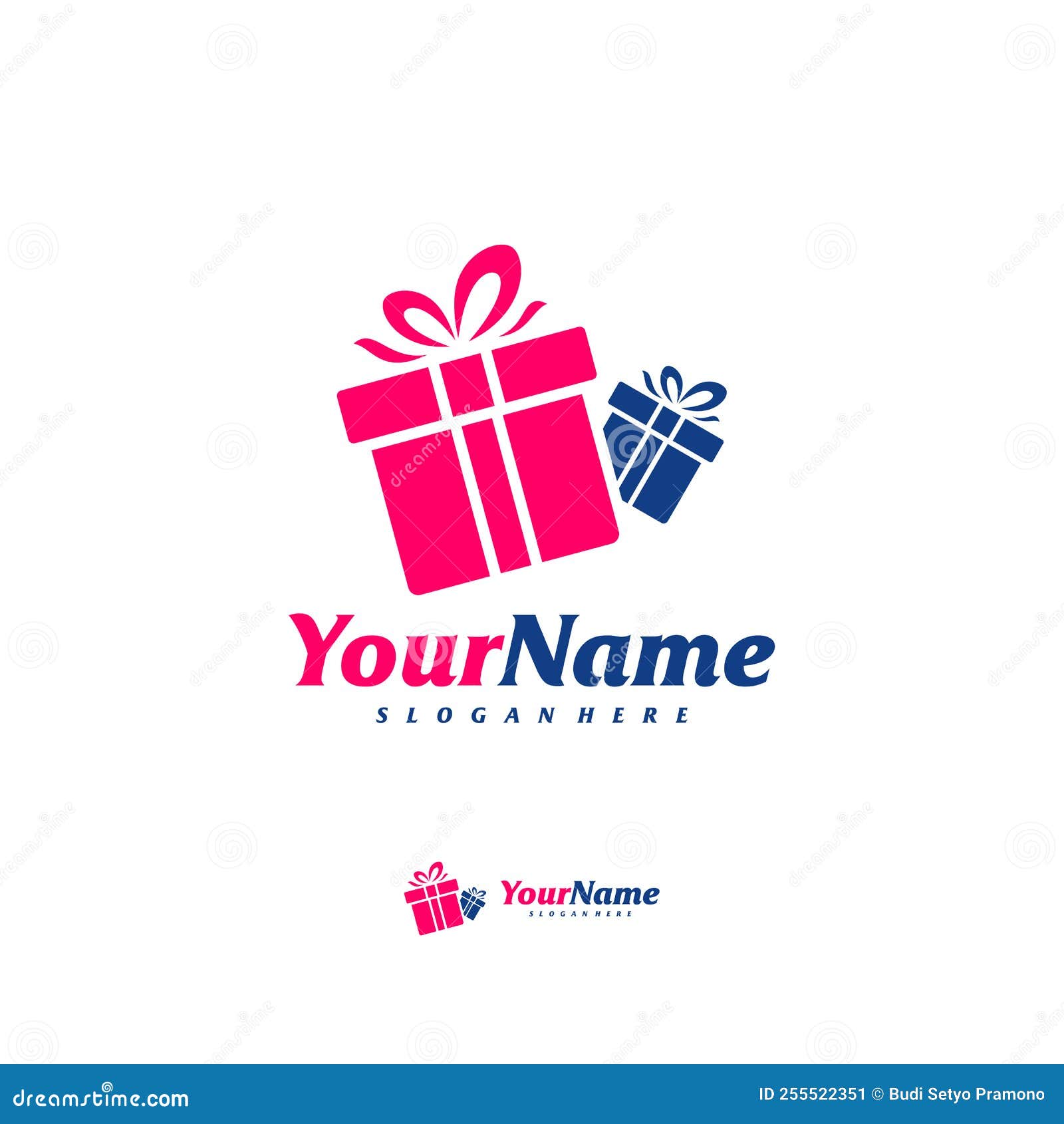 Gift Logo Design Template. Gift Logo Concept Vector Stock Illustration ...