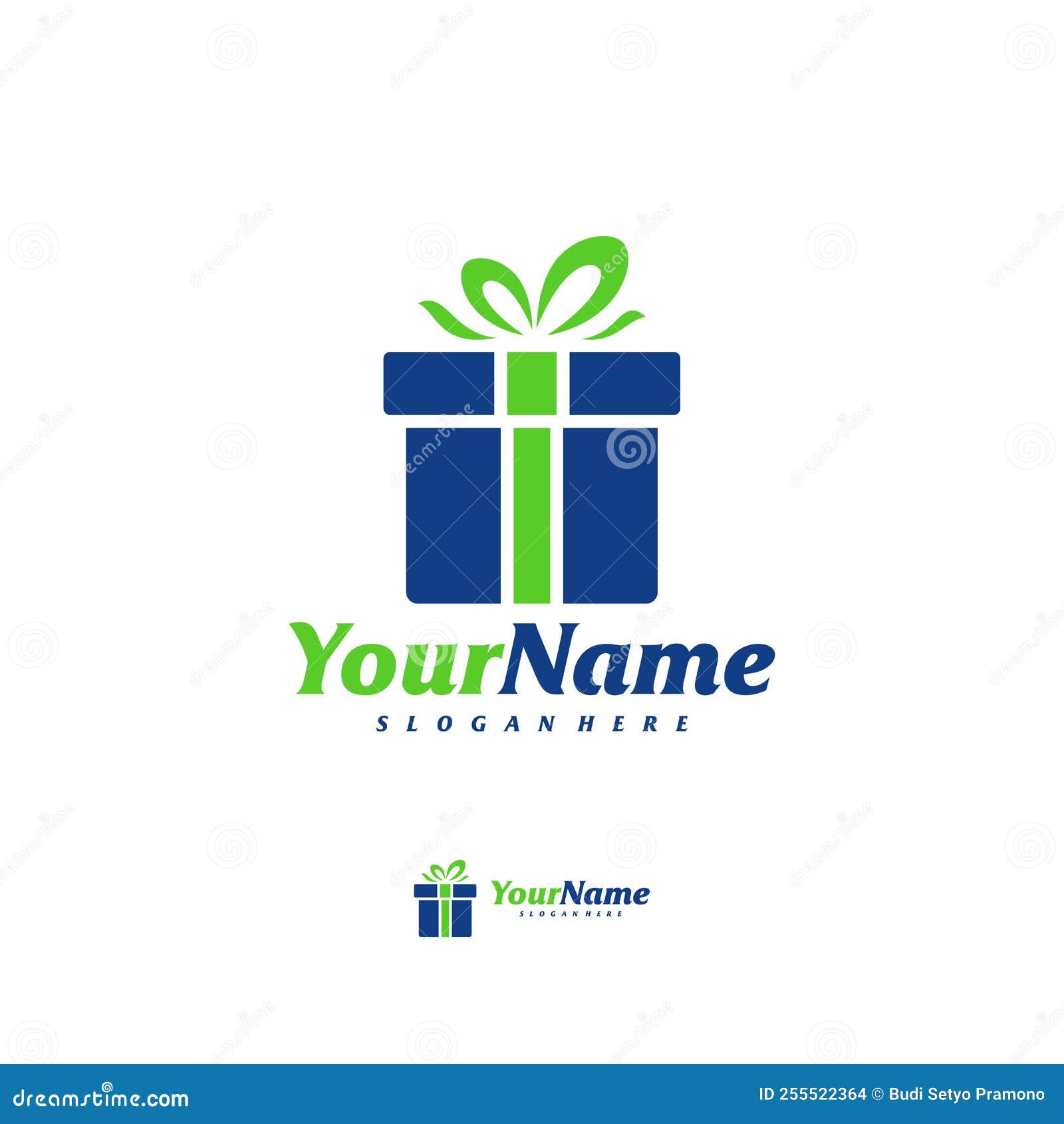 Gift Logo Design Template. Gift Logo Concept Vector Stock Illustration ...