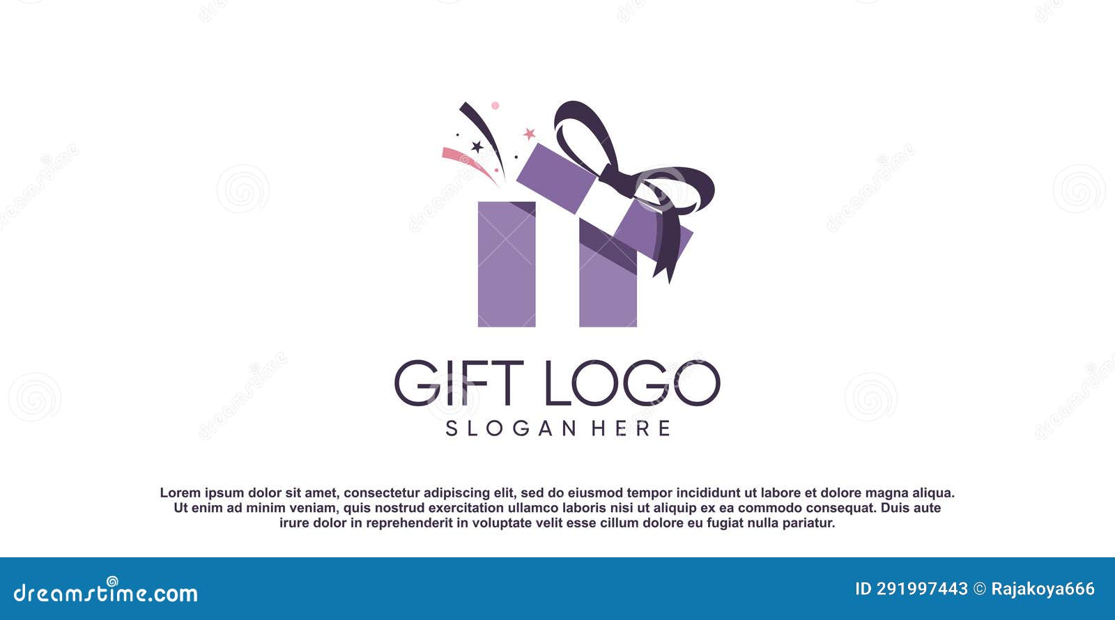 Gift Logo Design Vector with Creative Modern Concept Style Stock Vector ...