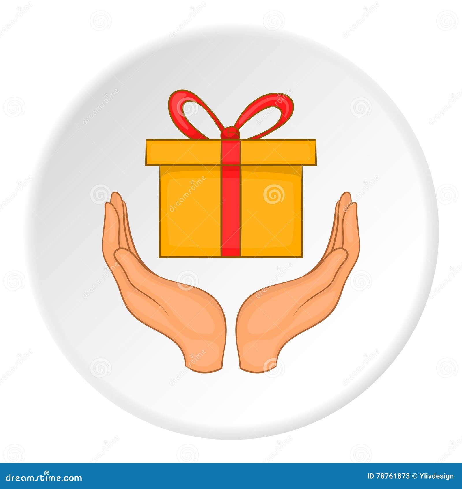 Gift logo, flat style stock vector. Illustration of logo - 78761873