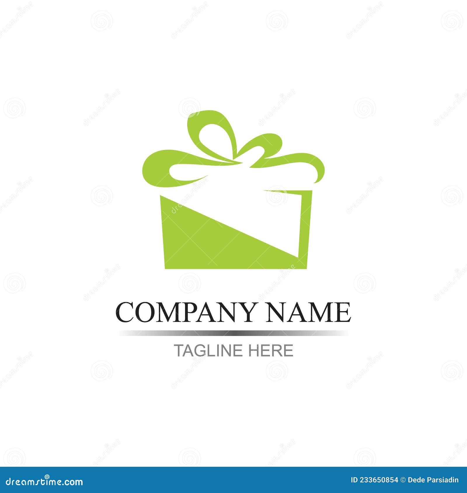 Gift Logo Simbol Desain Template Vektor Stock Vector - Illustration of ...