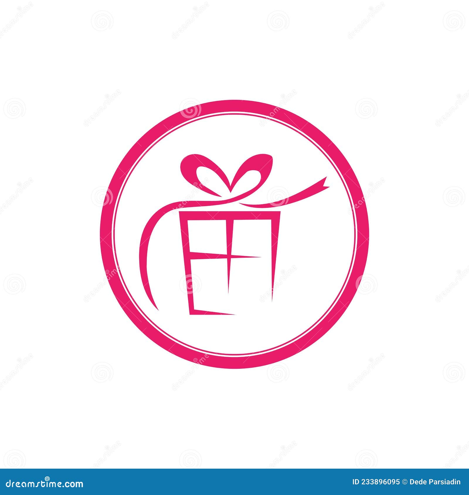 Gift Logo Simbol Desain Template Vektor Stock Vector - Illustration of ...