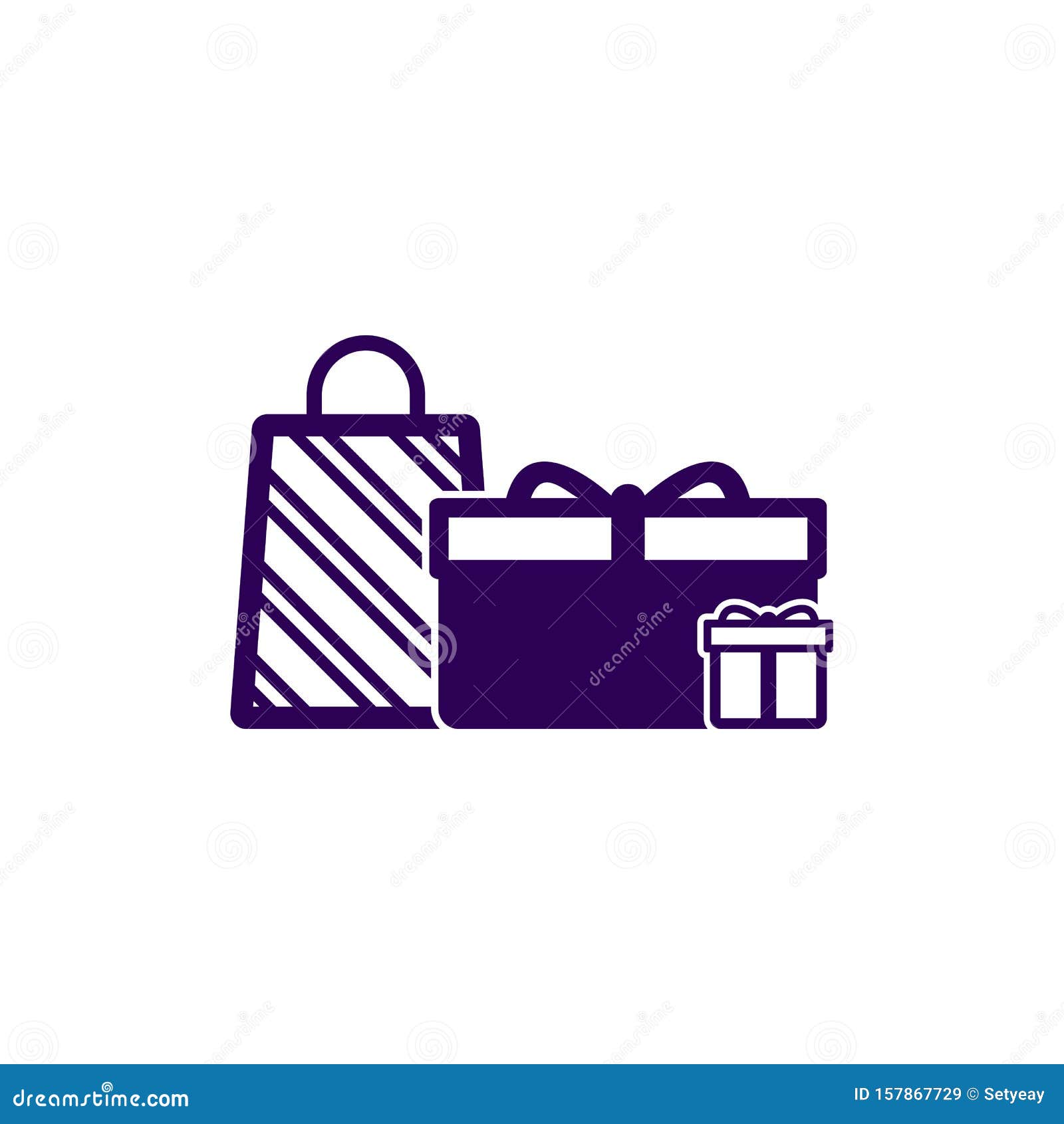 Gift Logo Symbol Template Design Vector, Emblem, Gift Shop Design ...