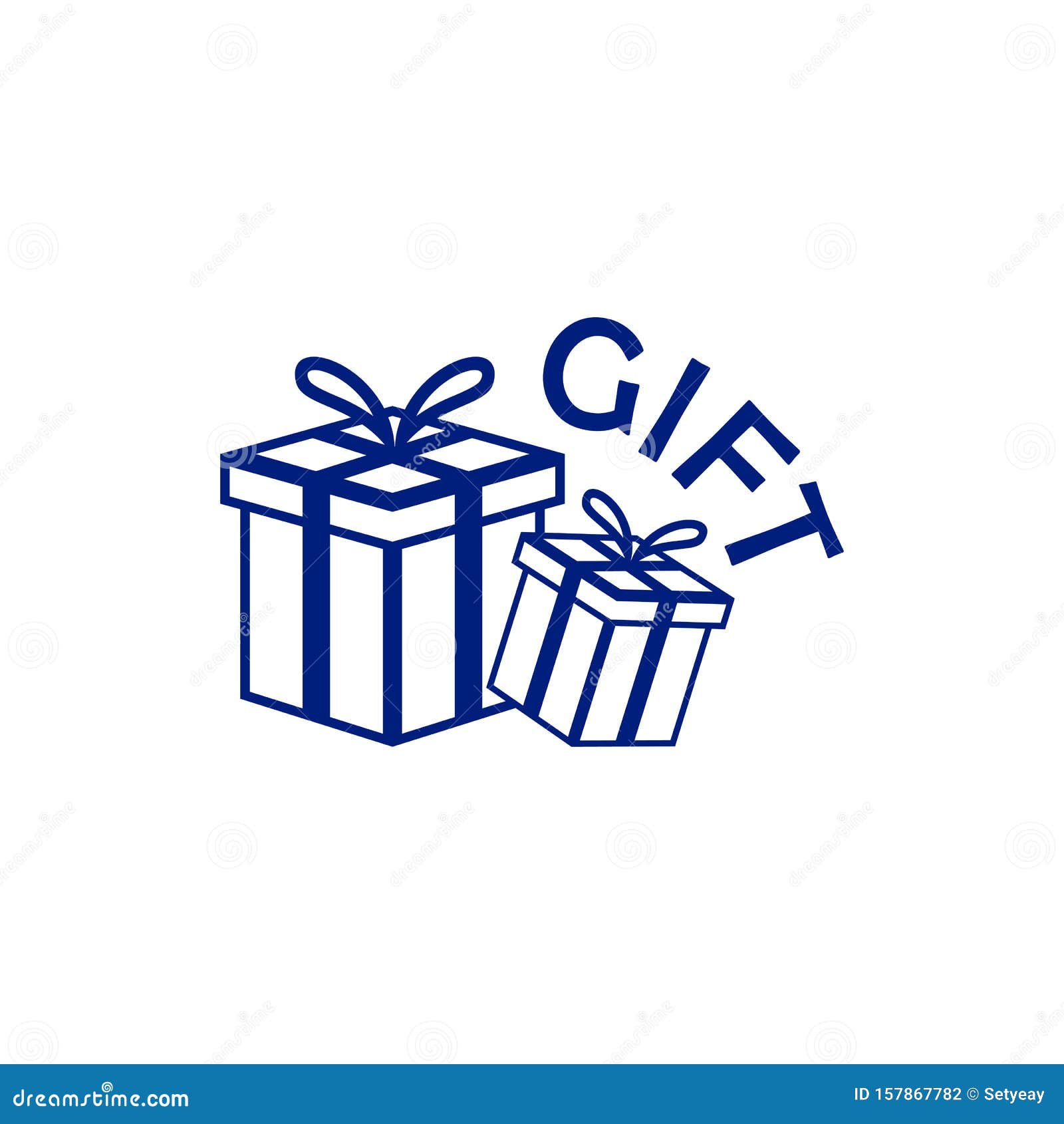 Gift Logo Symbol Template Design Vector, Emblem, Gift Shop Design ...