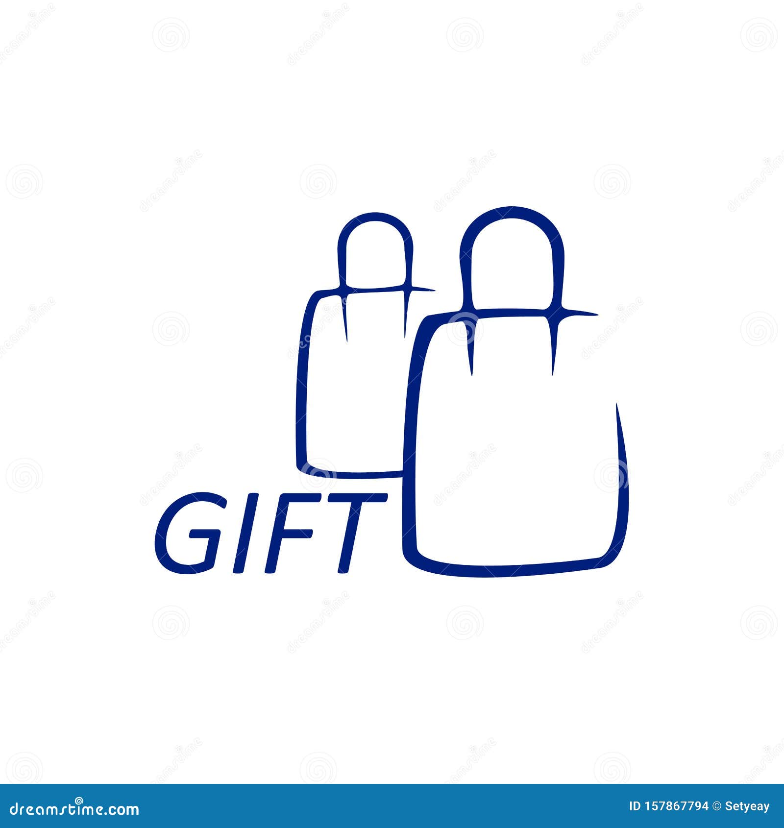 Gift Logo Symbol Template Design Vector, Emblem, Gift Shop Design ...