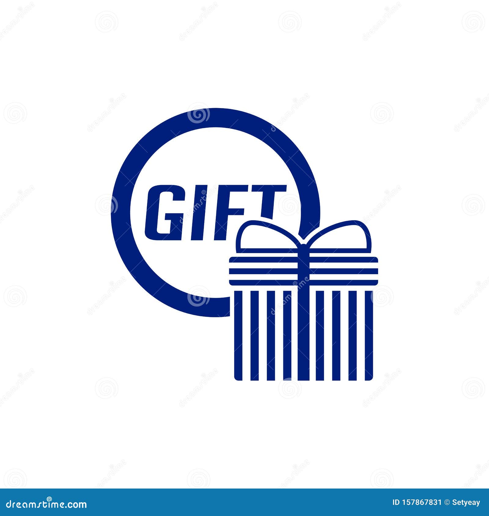 Gift Logo Symbol Template Design Vector, Emblem, Gift Shop Design ...