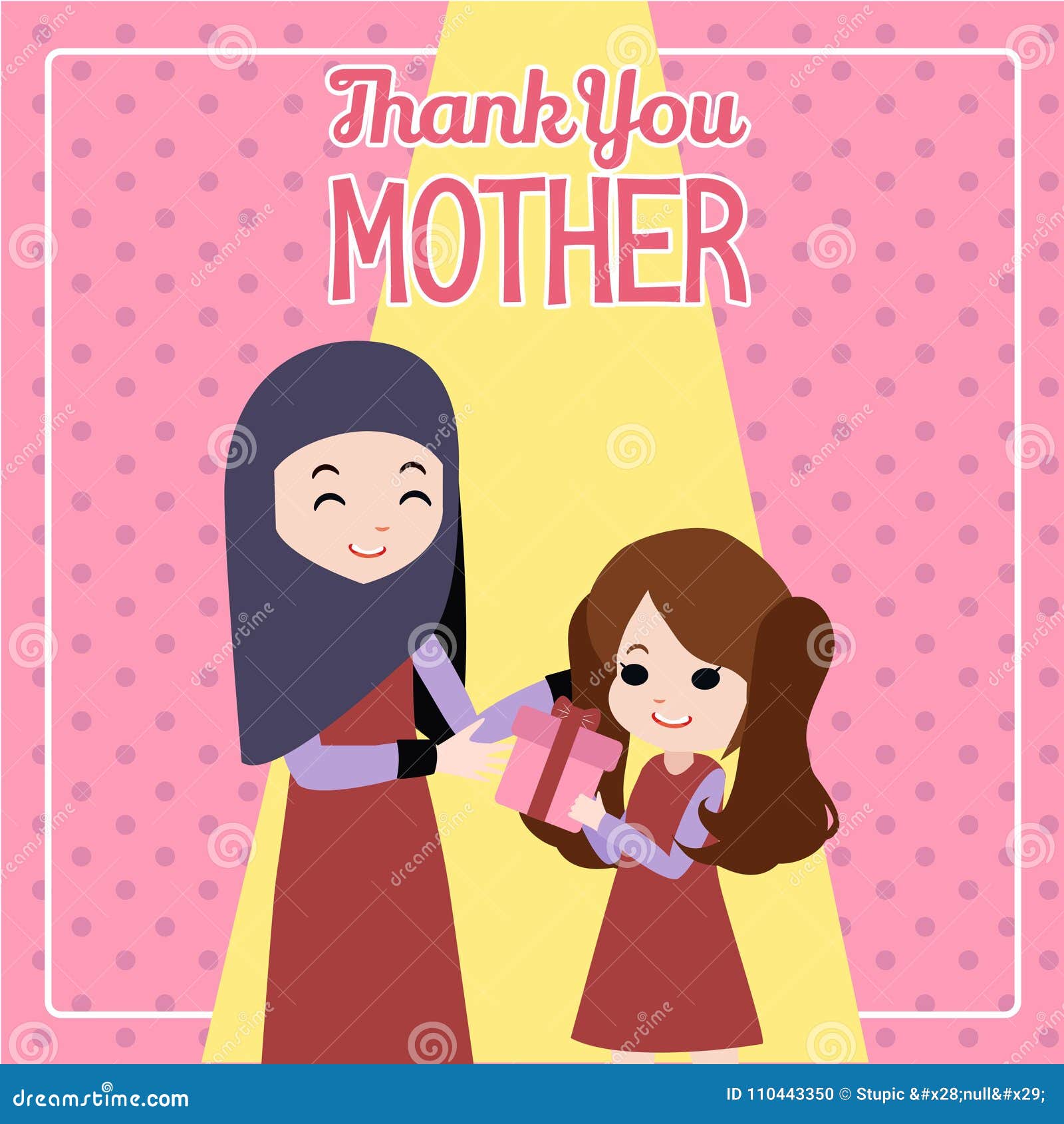 Gift for Mom Illustration Vector Art Logo Stock Illustration ...
